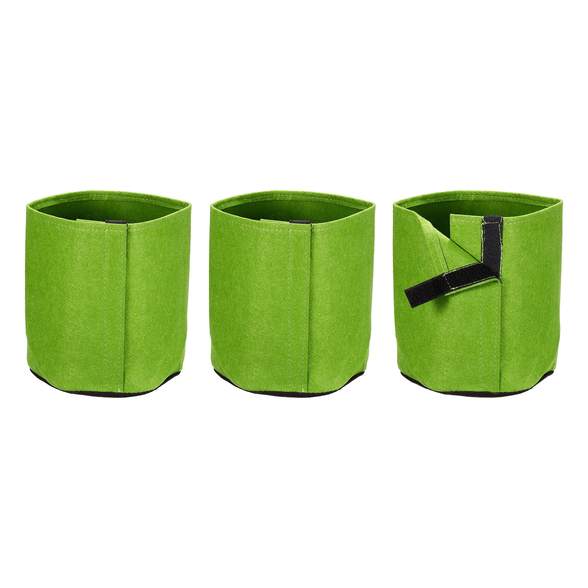 Uxcell 2 Gallon Fabric Grow Bags Pots with Self Adhesion Sides for ...