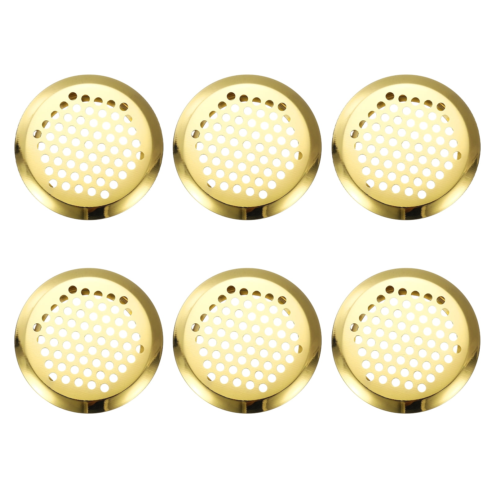Uxcell 2 Inch (50mm) Circular Air Vents, 6 Pack Stainless Steel Soffit ...