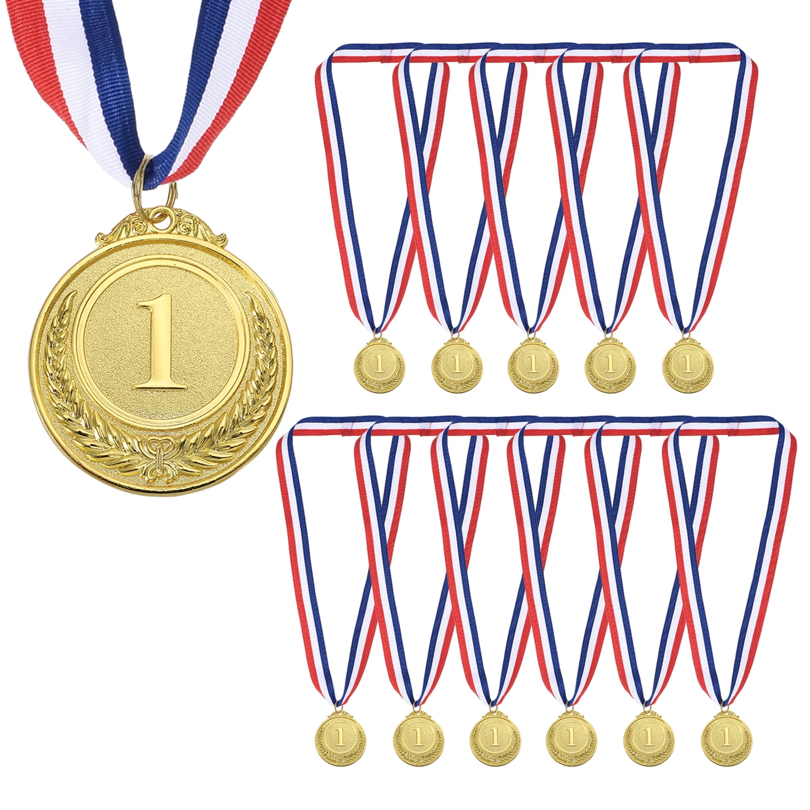 Uxcell 2 Inch Award Medals, 12 Pack Gold Medal Winner Award Prizes ...