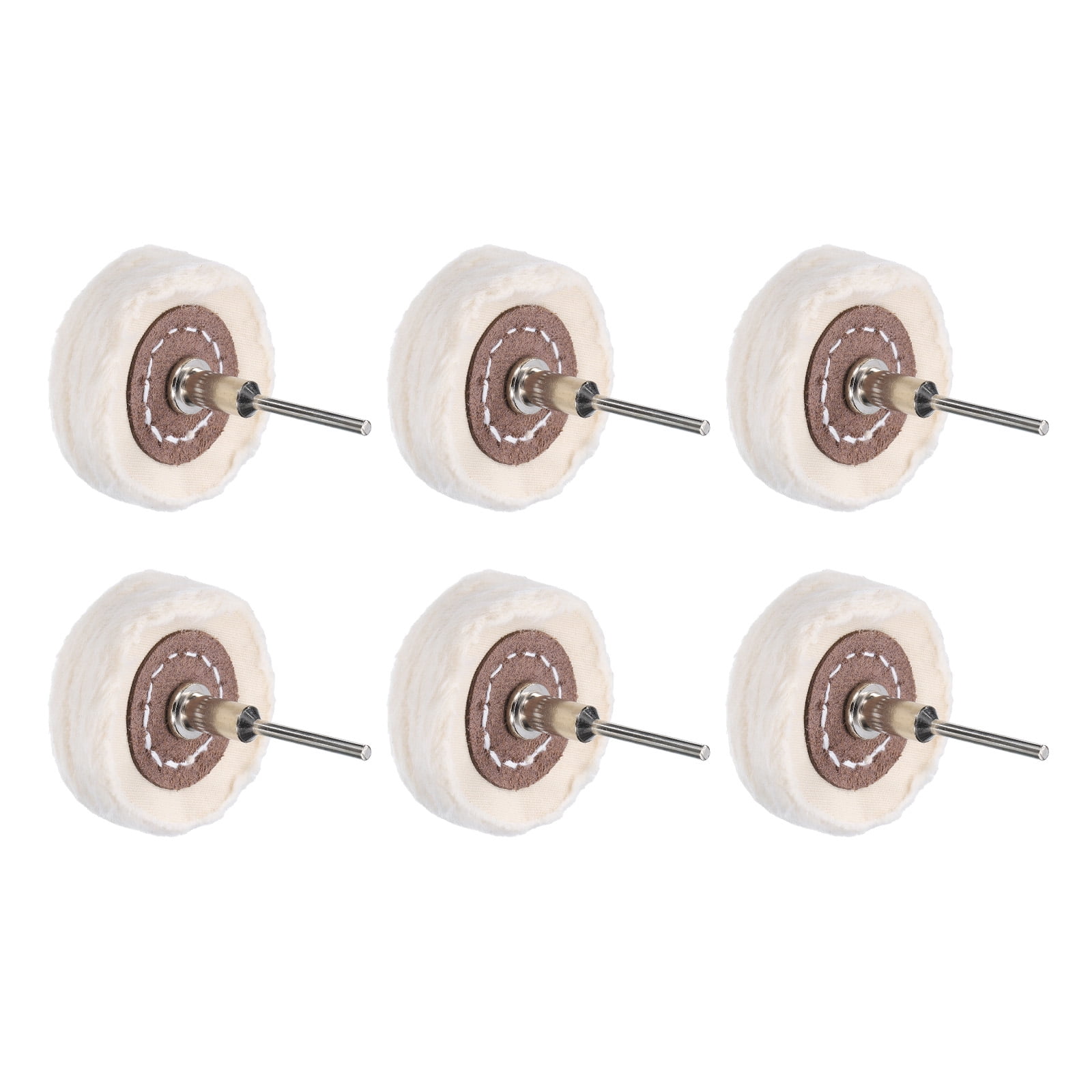 Uxcell 2-Inch Buffing Polishing Pad Wheel Cotton with 1/8-inch Handle ...