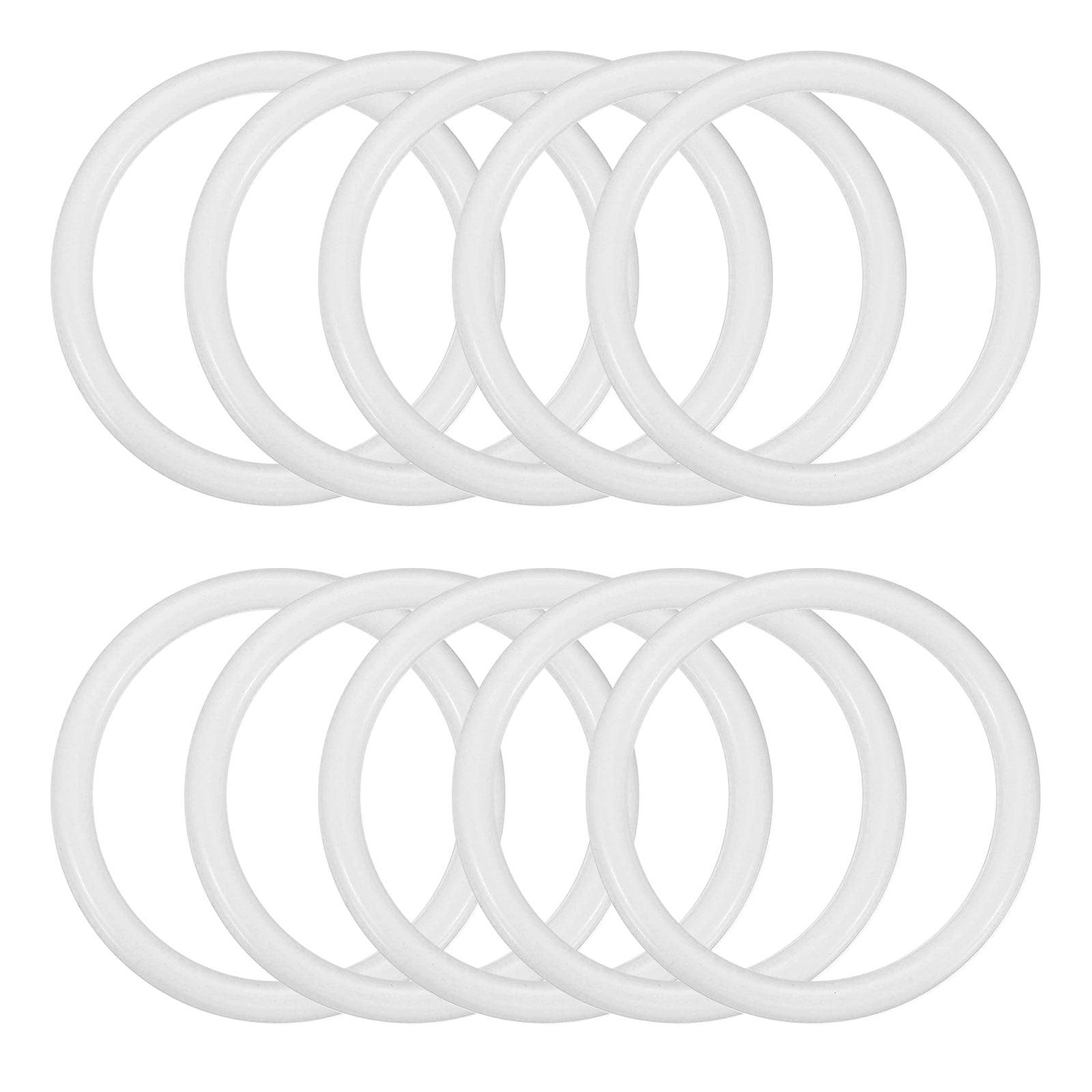 Uxcell 2 Inch Dream Catcher Rings, 10 Pcs Plastic Macrame Wreath Floral ...