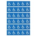 Uxcell 2 Inch Handicap Sign Stickers, Vinyl Accessible Sign Disabled ...