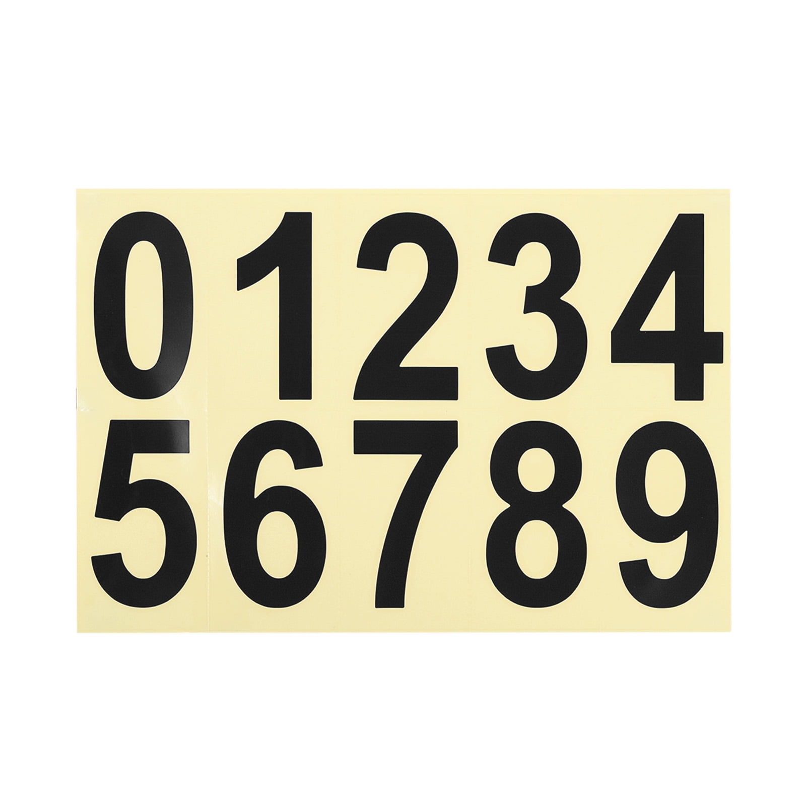 Uxcell 2 Inch Reflective Mailbox Number Sticker Decal Die Cut Classic ...