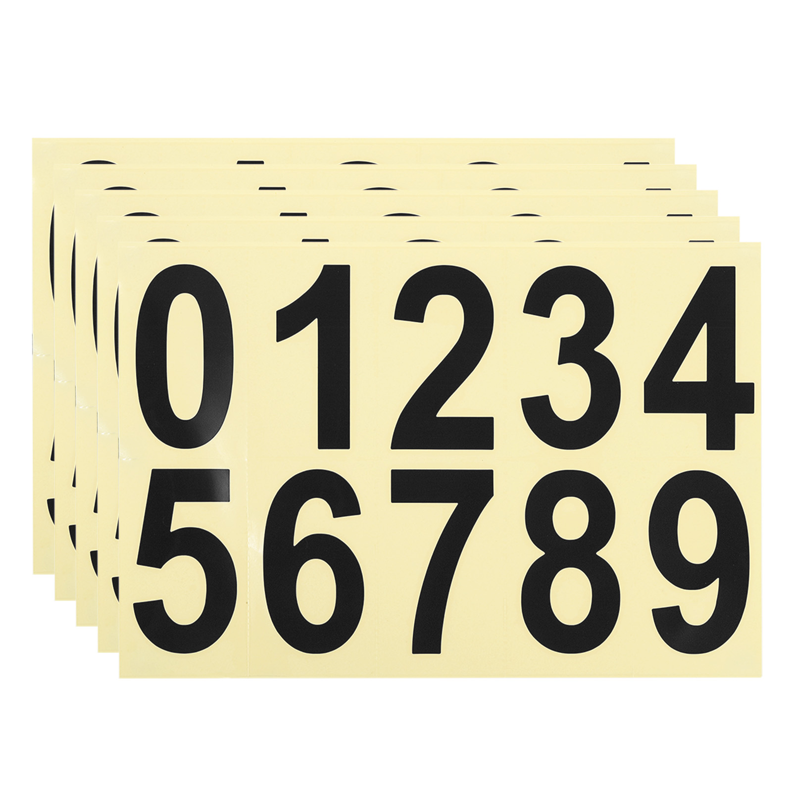 Uxcell 2 Inch Reflective Mailbox Number Sticker Decal Die Cut Classic ...