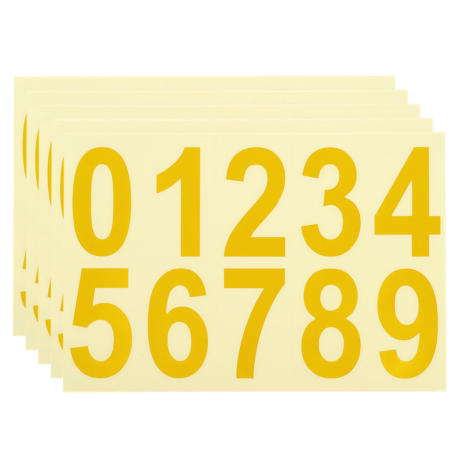 Uxcell 2 Inch Reflective Mailbox Number Sticker Decal Die Cut Classic ...