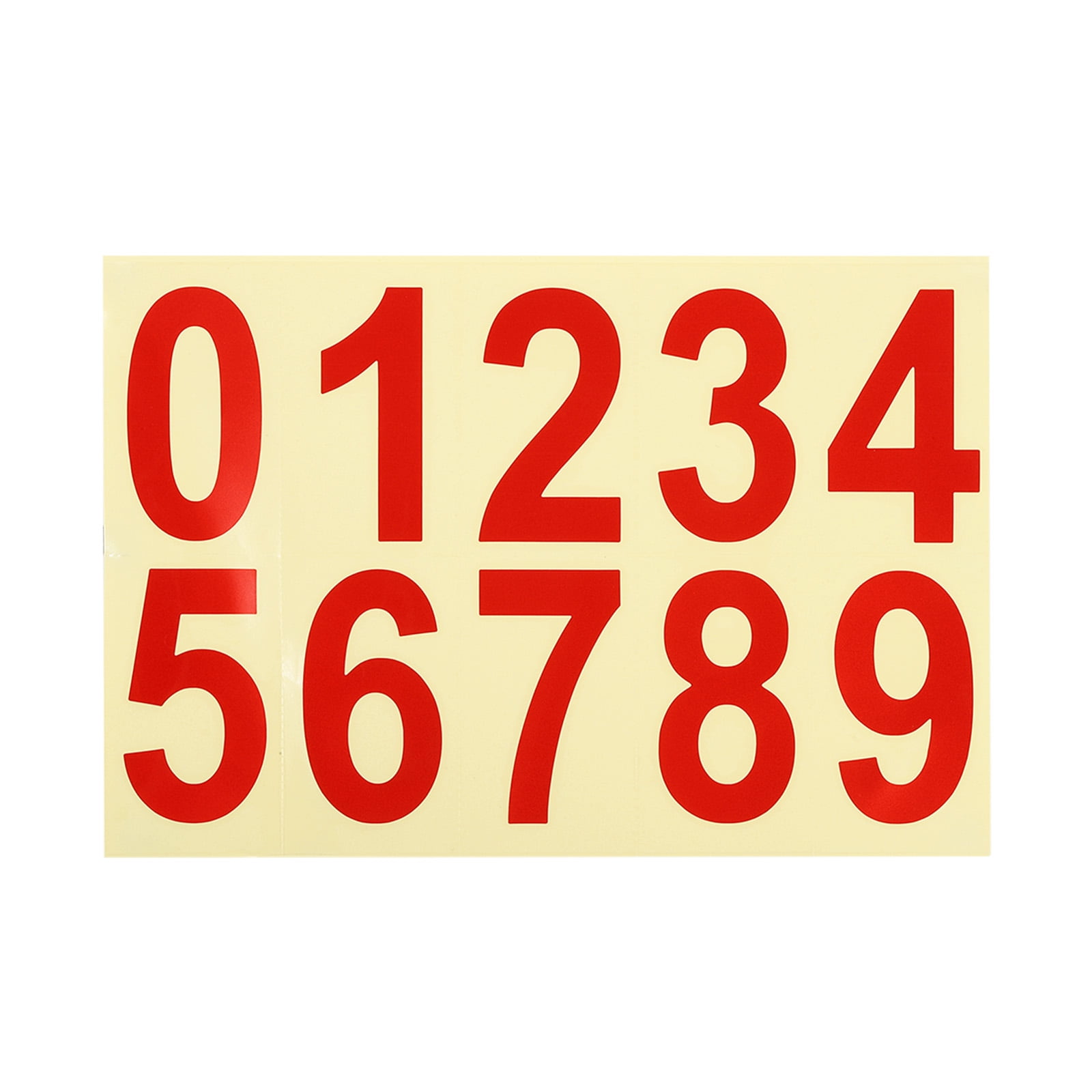 Uxcell 2 Inch Reflective Mailbox Number Sticker Decal Die Cut Classic ...