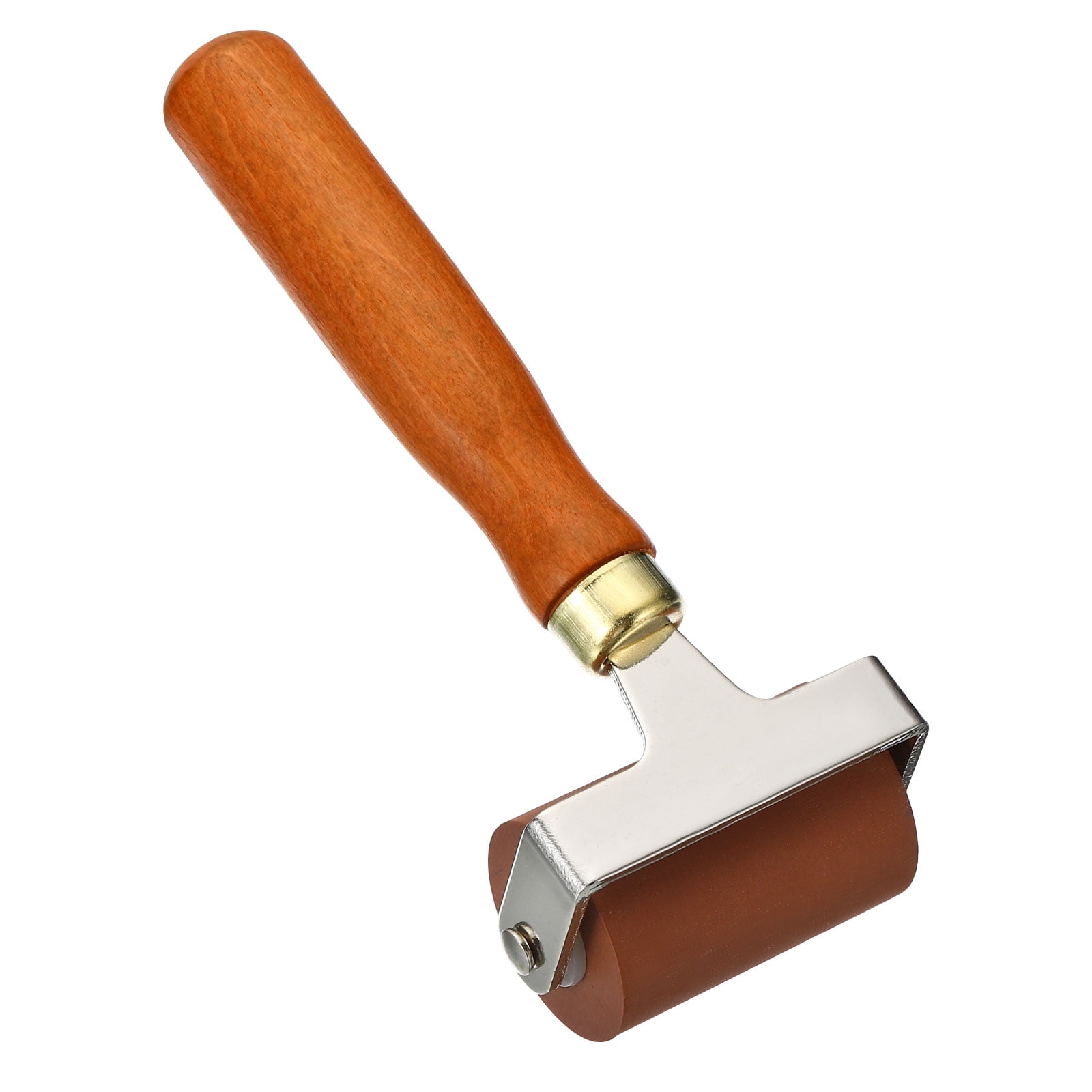 Uxcell 2 Inch Rubber Roller Brayer Anti Skid Hard Rubber Roller Tools ...