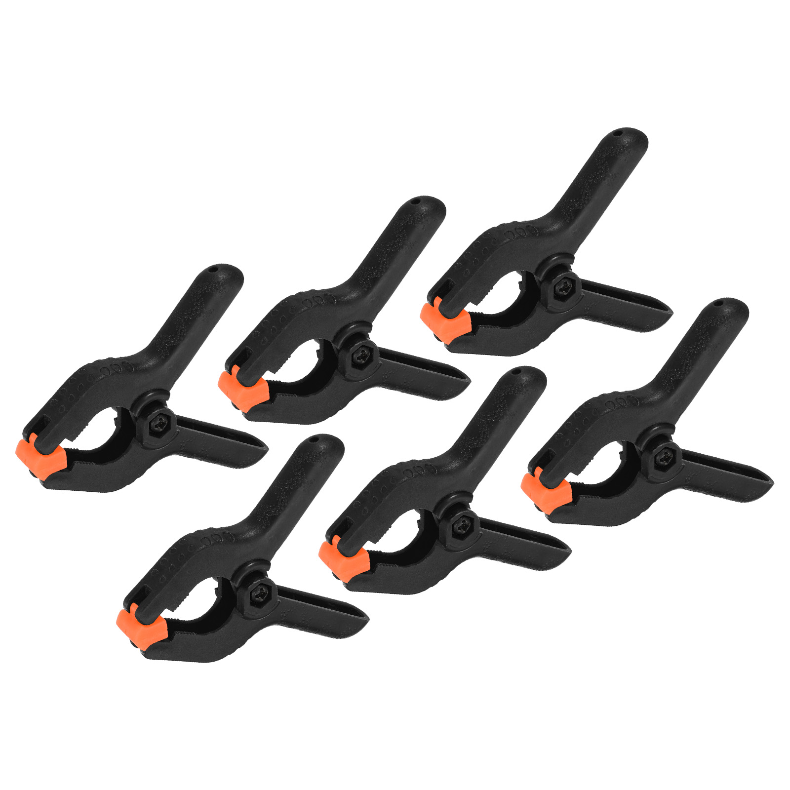 Uxcell 2 Inch Spring Clamps, 6 Pack Plastic Flexible Anti Slip Strong ...
