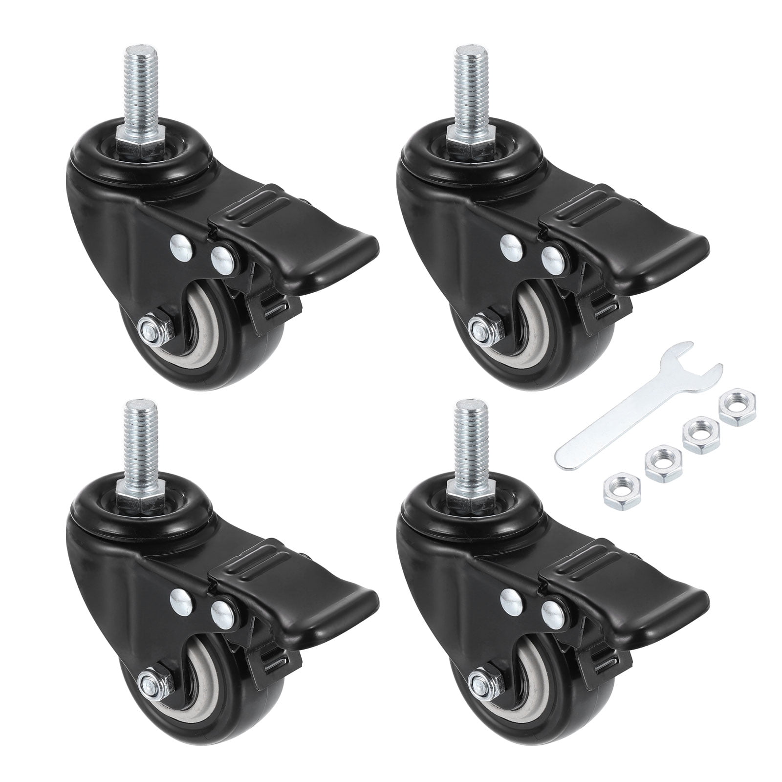 Uxcell 2 Inch Stem Casters, Wire Shelf Caster Wheels Threaded Swivel ... Uxcell 2 Inch Stem Casters, Wire Shelf Caster Wheels Threaded Swivel ...