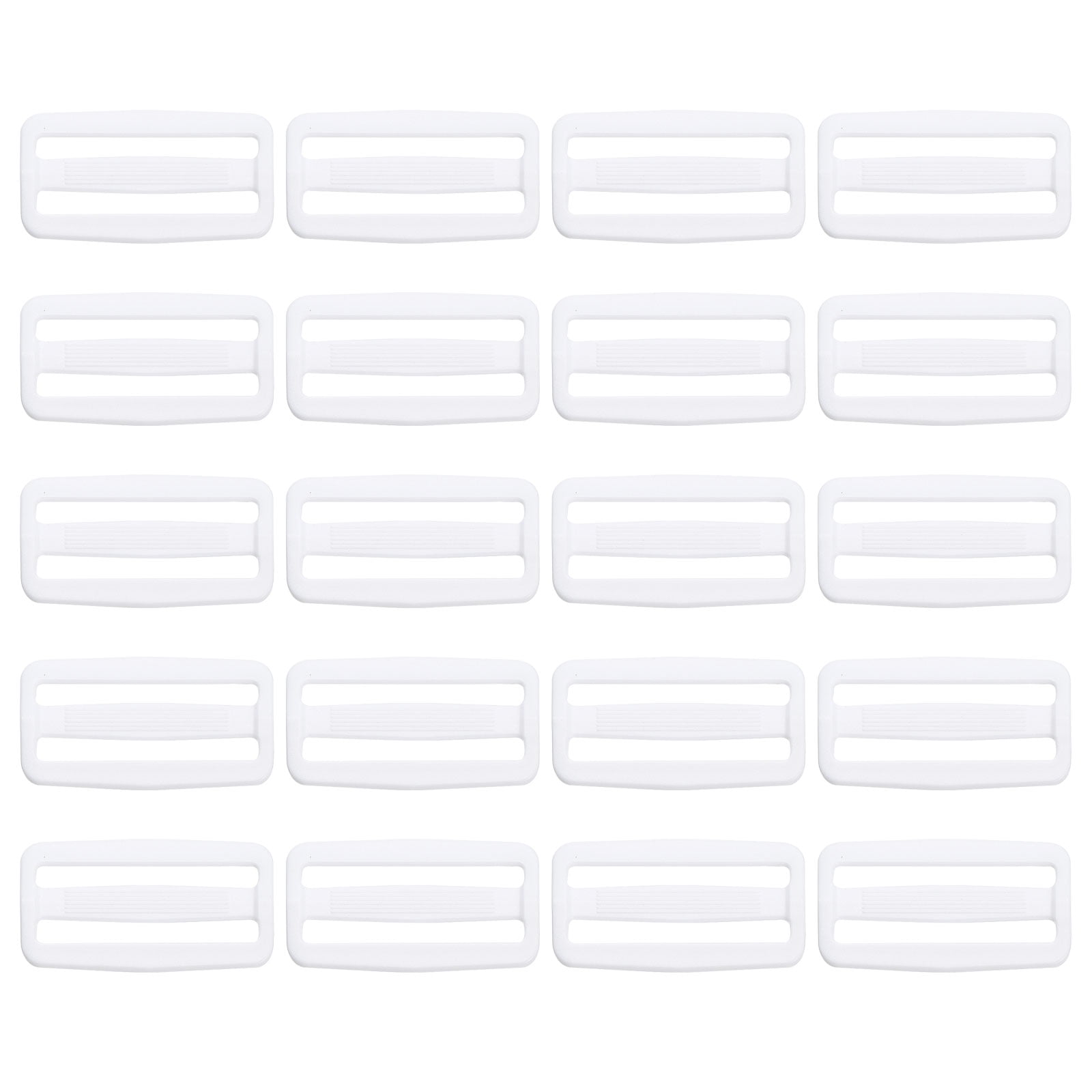 Uxcell 2 Inch Tri-Glide Slide Buckles, 25 Pack Plastic Webbing Strap ...