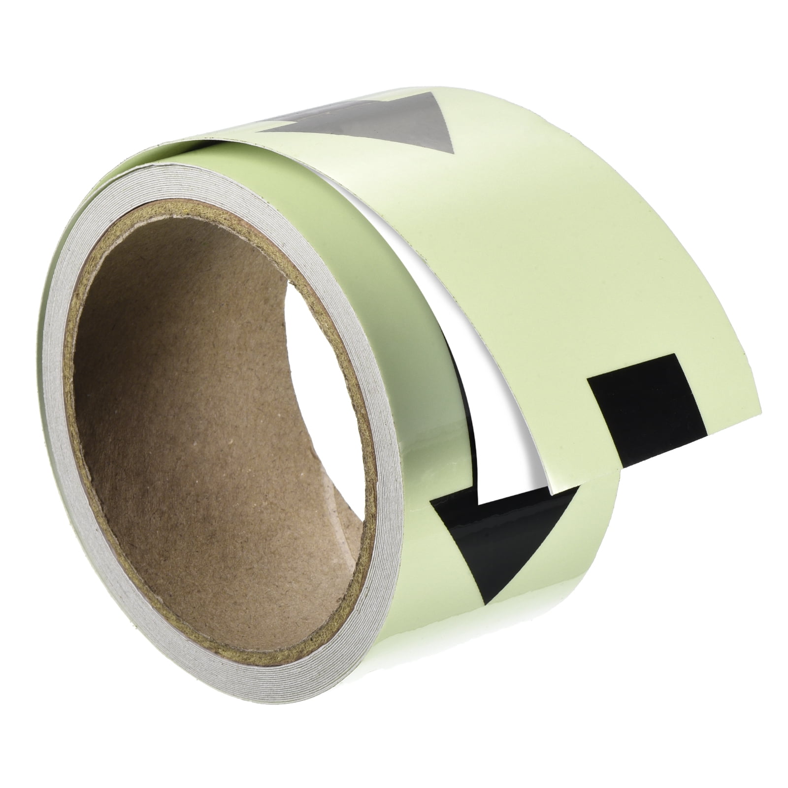 Uxcell 2 Inch x 16.2 Feet Fluorescent Tape Marking Tape Arrow Mark Glow ...