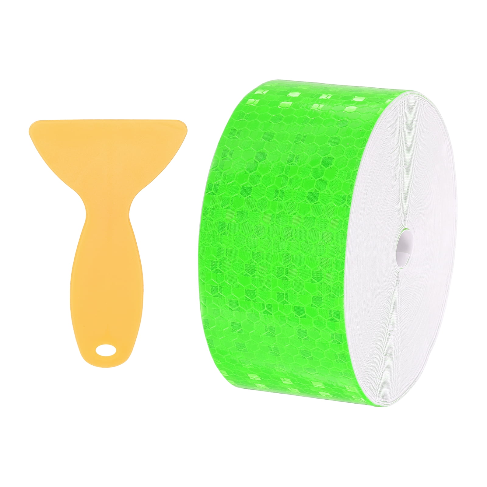 Uxcell 2 Inch x 82 ft Reflective Tape, 1 Roll Safety Tape with Scraper ...