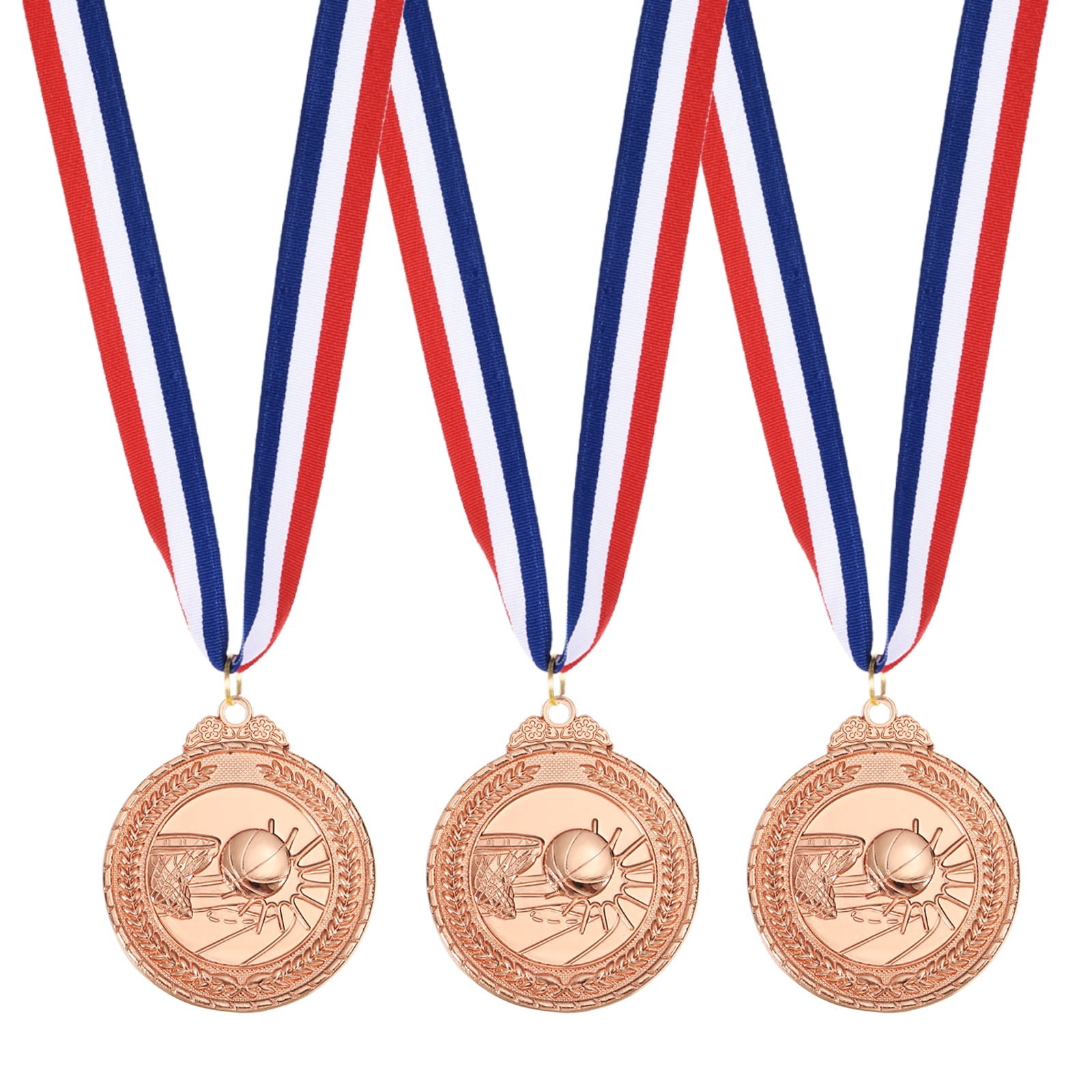 Uxcell 2" Metal Award Medals, 3 Pcs Winner Medals with Neck Ribbon for ...