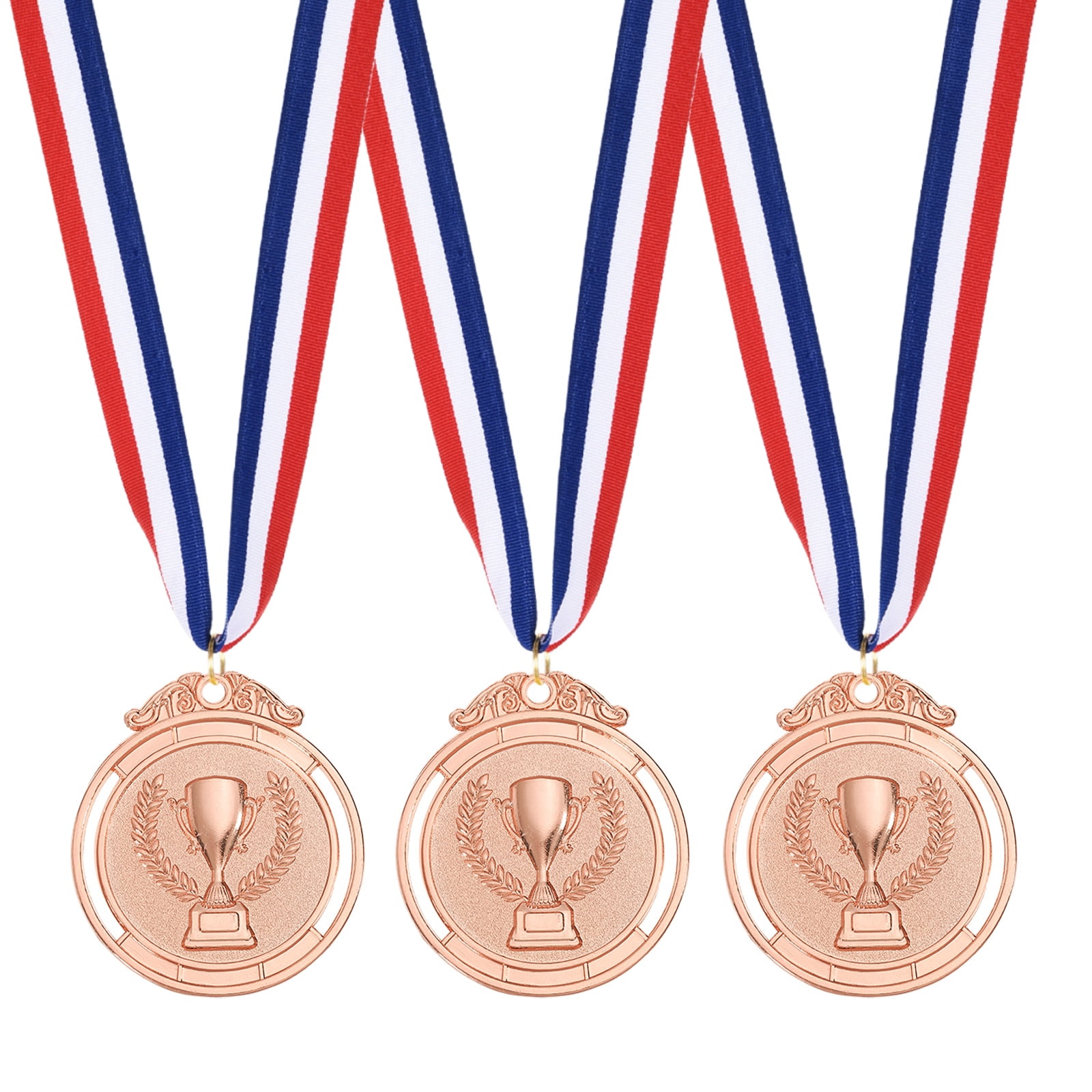Uxcell 2" Metal Award Medals, 3 Pcs Winner Medals with Neck Ribbon for ...