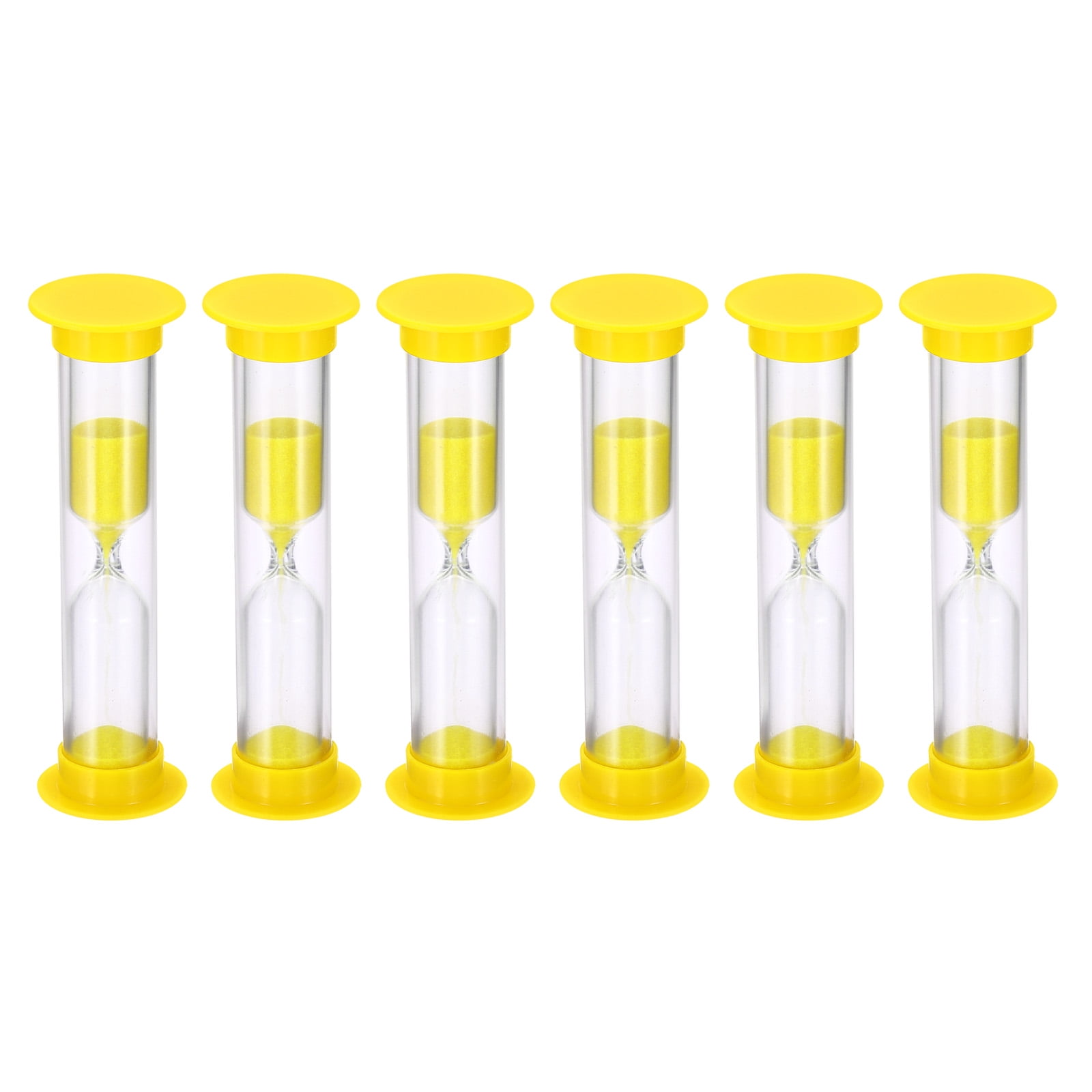 Uxcell 2 Minute Sand Timer, 6pack Small Sandy Clock, Count Down Sand ...
