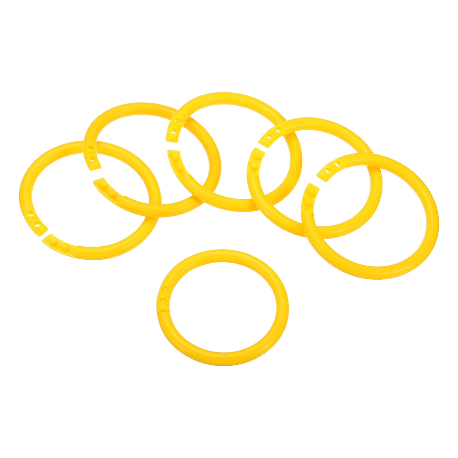 Uxcell 2" OD 1.6" ID Loose Leaf Rings Binder Ring Plastic O Rings for ...