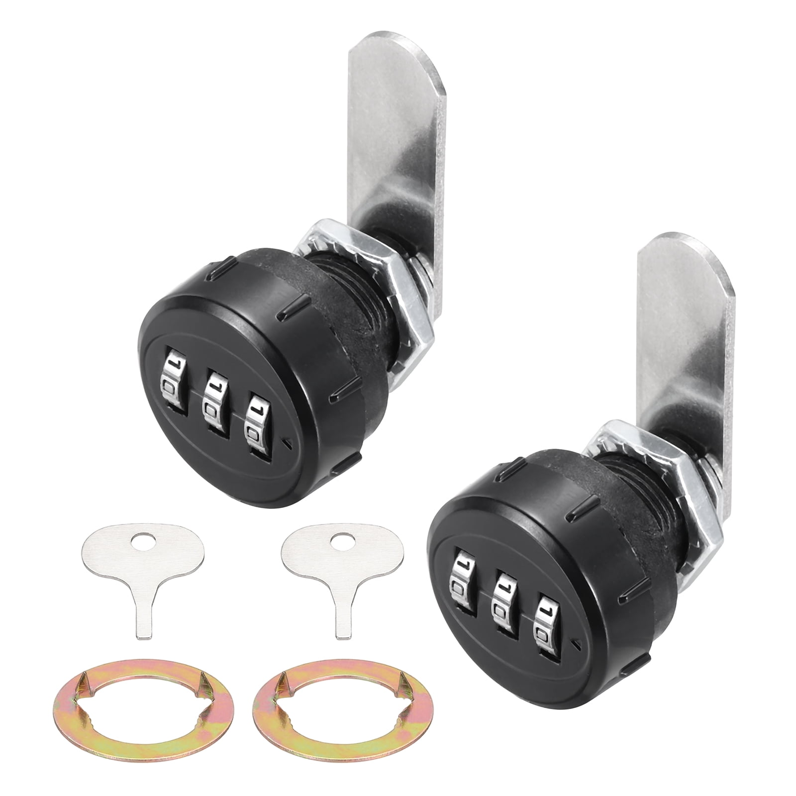 Uxcell 2 PCS Combination Cabinet Lock, 5/8Inch 3-Digit Keyless Metal ...