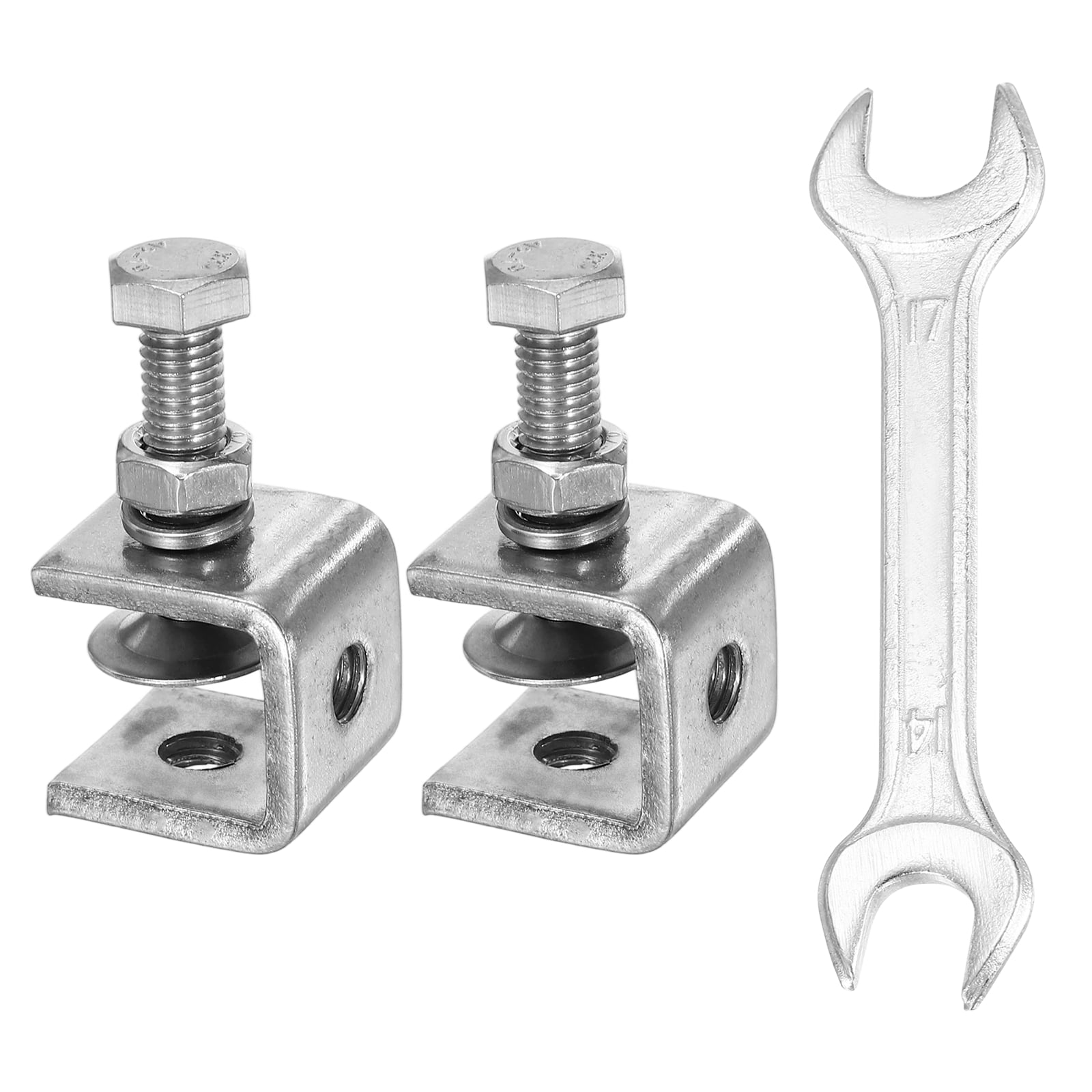 Uxcell 2 PCS Stainless Steel C Clamps Mini 0.79" (20mm) Wide Jaw ...