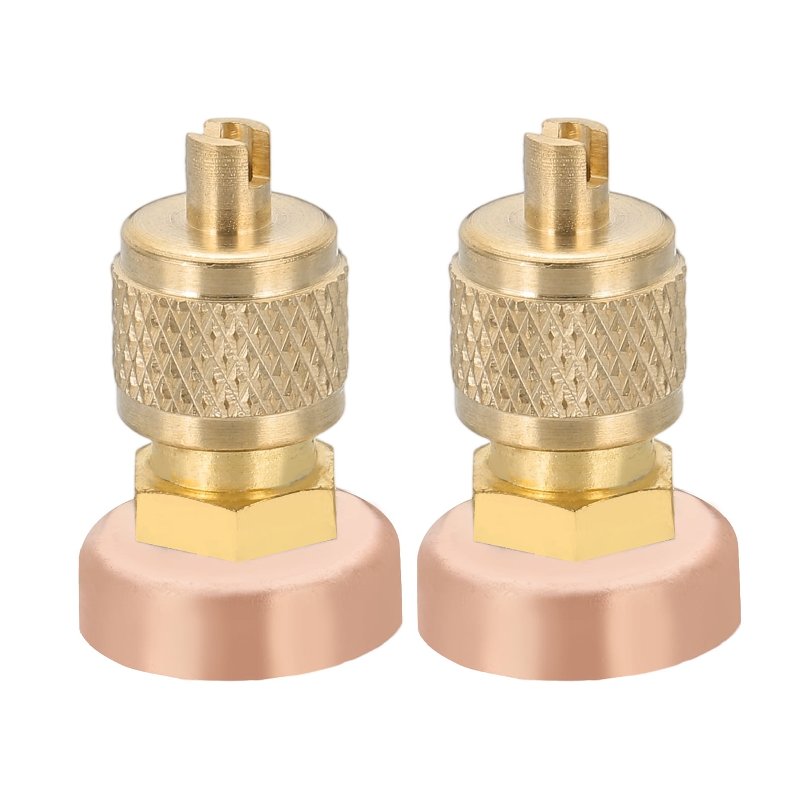Uxcell 2 Pack 1/4" SAE Service Access Valve with 5/8" ID Copper Pipe ...