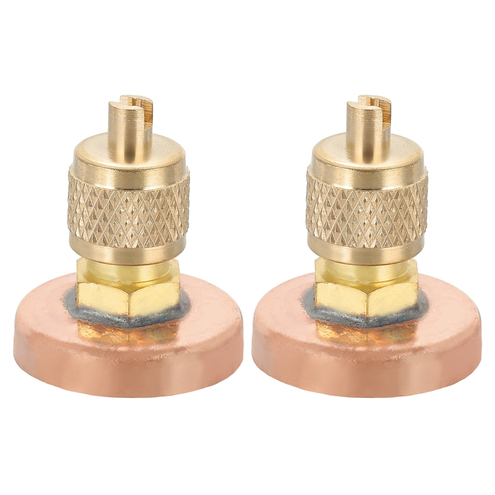 Uxcell 2 Pack 1/4" SAE Service Access Valve with 7/8" ID Copper Pipe ...