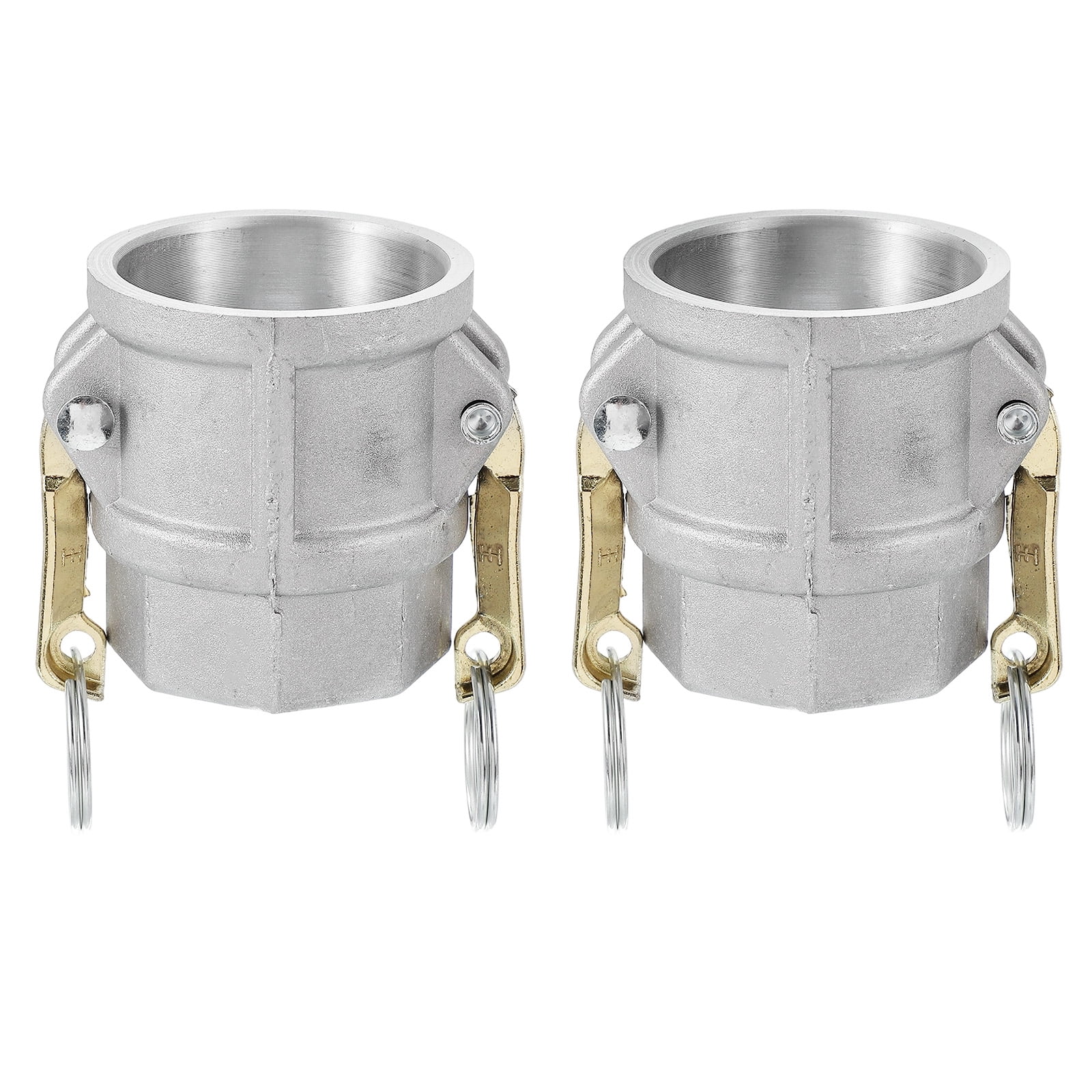 Uxcell 2 Pack 1.5" Aluminum Cam Lock Fittings - Male Adapter x Female ...