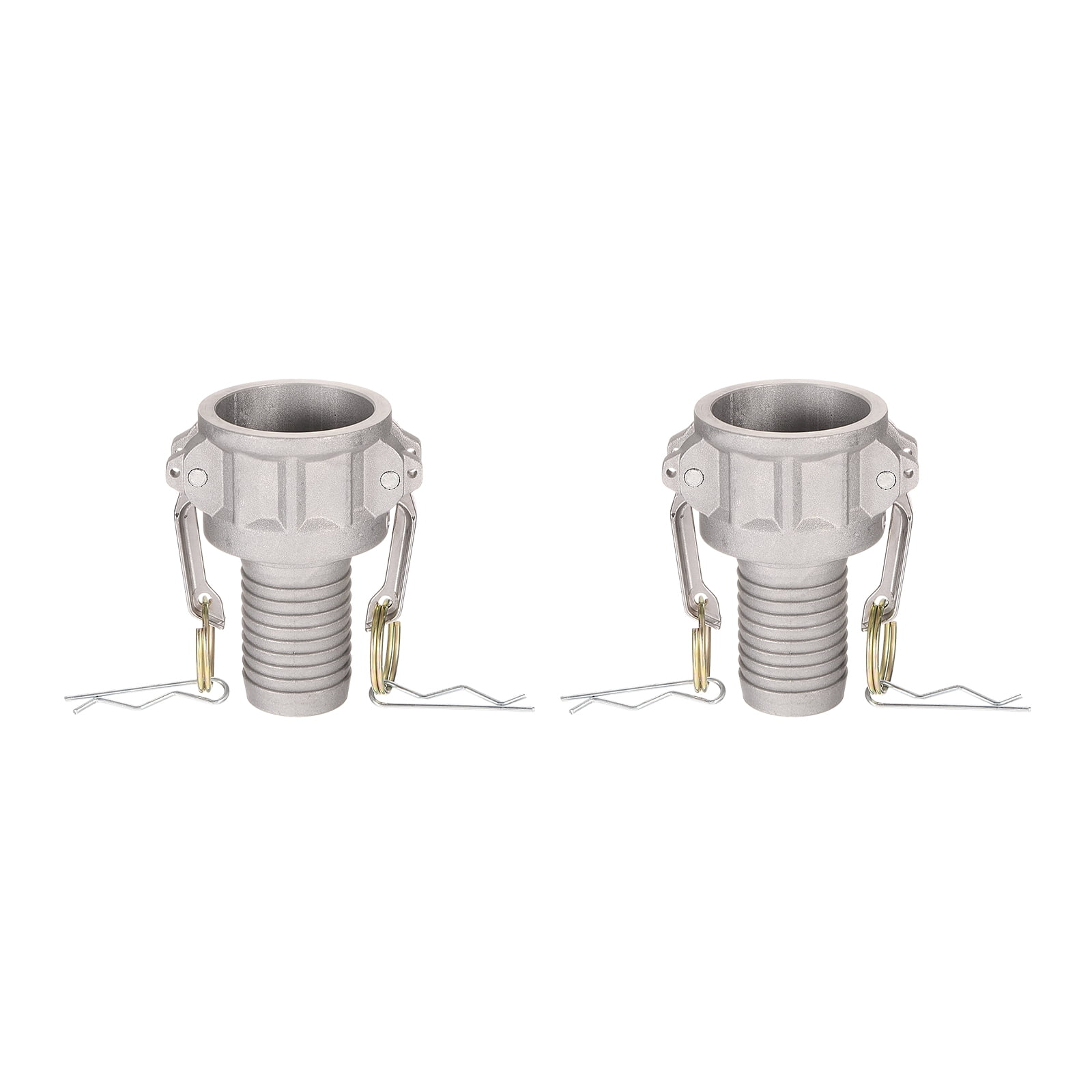 Uxcell 2 Pack Aluminum Cam Lock Fittings - Male Adapter x Female NPT ...