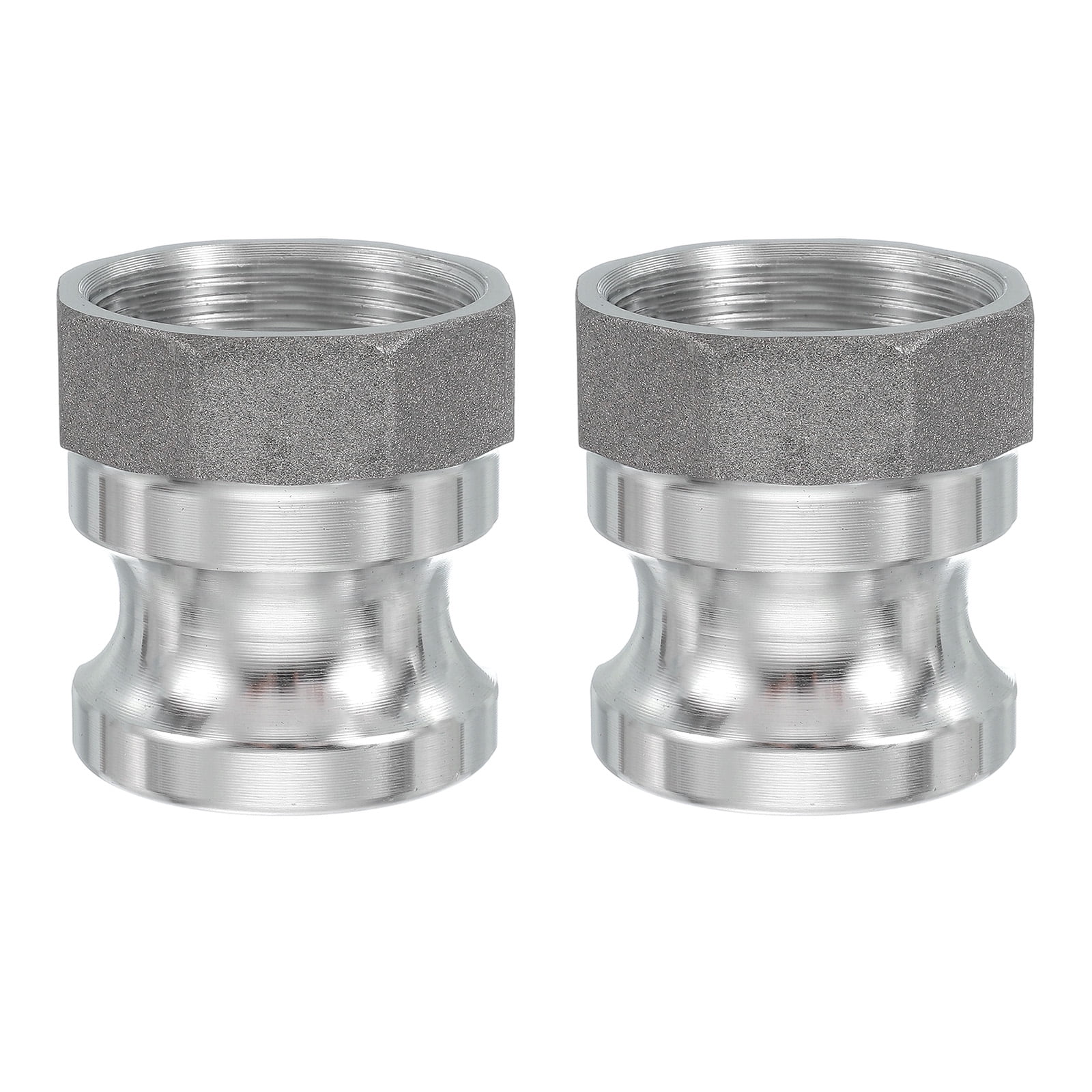 Uxcell 2 Pack 1.5" Aluminum Cam Lock Fittings - Male Adapter x Female ...