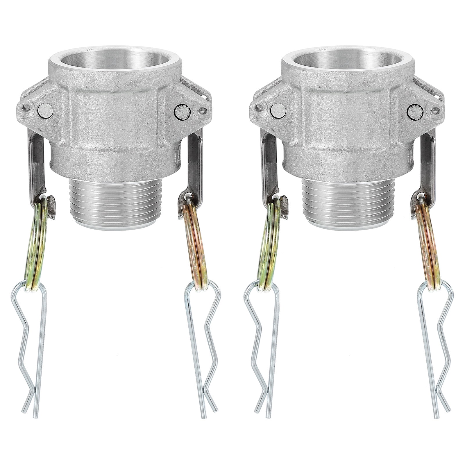 Uxcell 2 Pack 1" Aluminum Cam Lock Fittings - Male Adapter x Female NPT ...