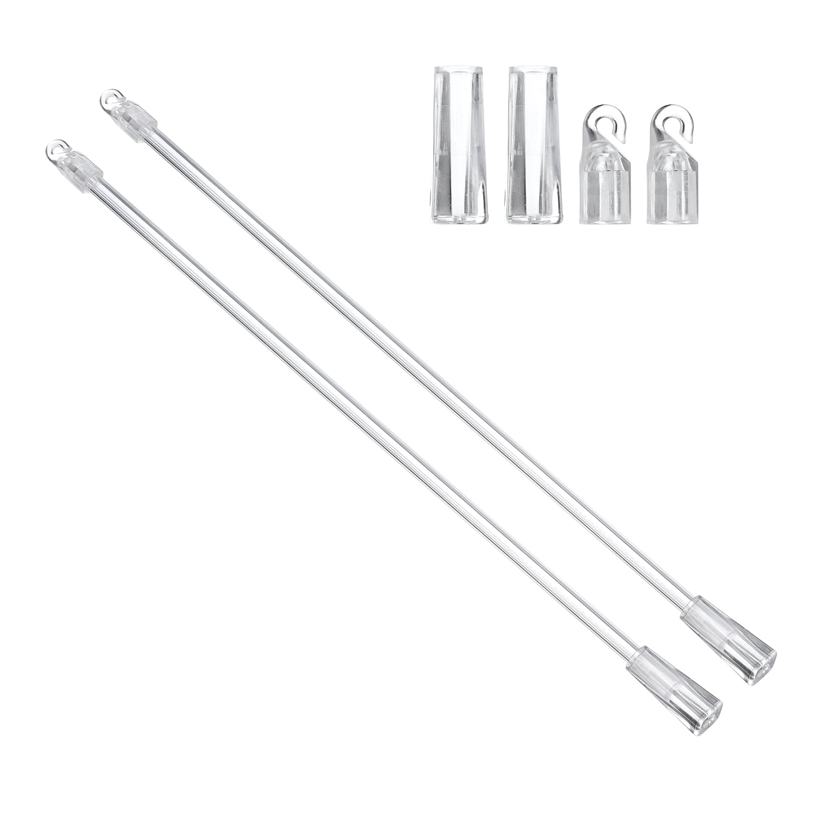 Uxcell 2 Pack 12"Transparent Blind Wand Replacement Parts with Hook and ...