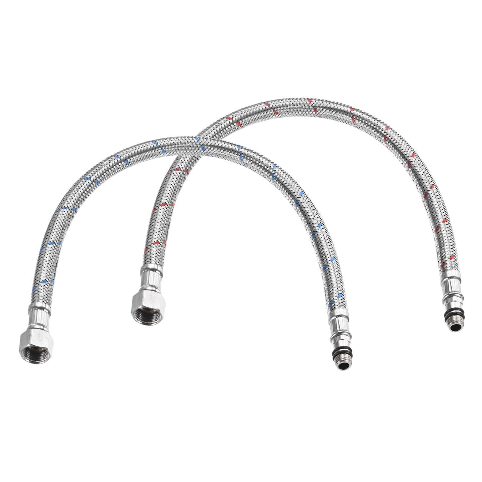 Uxcell 2-Pack 16 Inch Faucet Hose Connector, 9/16 Inch Female ...