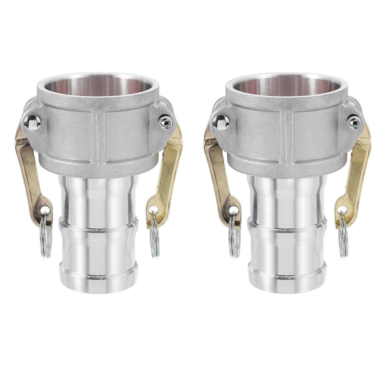 Uxcell 2 Pack 2" Aluminum Cam Lock Fittings - Male Adapter x Female NPT ...