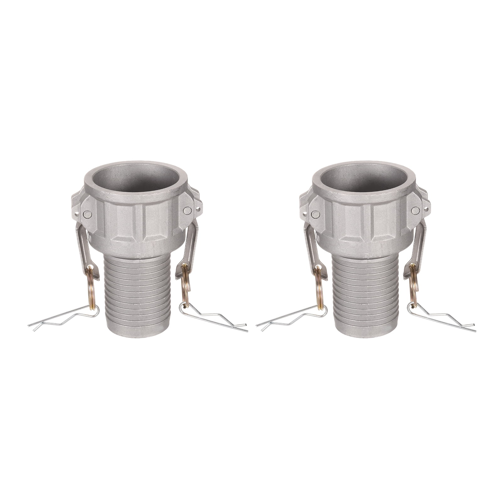 Uxcell 2 Pack Aluminum Cam Lock Fittings - Male Adapter x Female NPT ...