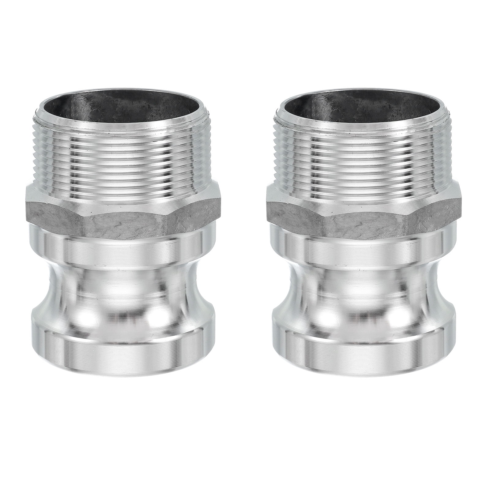 Uxcell 2 Pack 2" Aluminum Cam Lock Fittings - Male Adapter x Female NPT ...