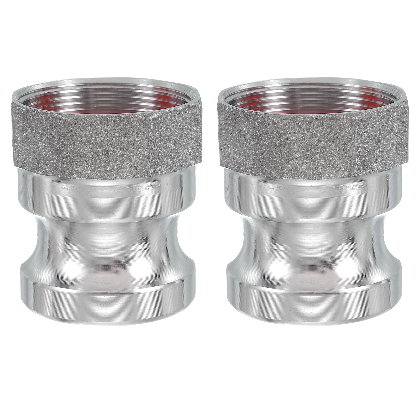 Uxcell 2 Pack 2" Aluminum Cam Lock Fittings - Male Adapter x Female NPT ...
