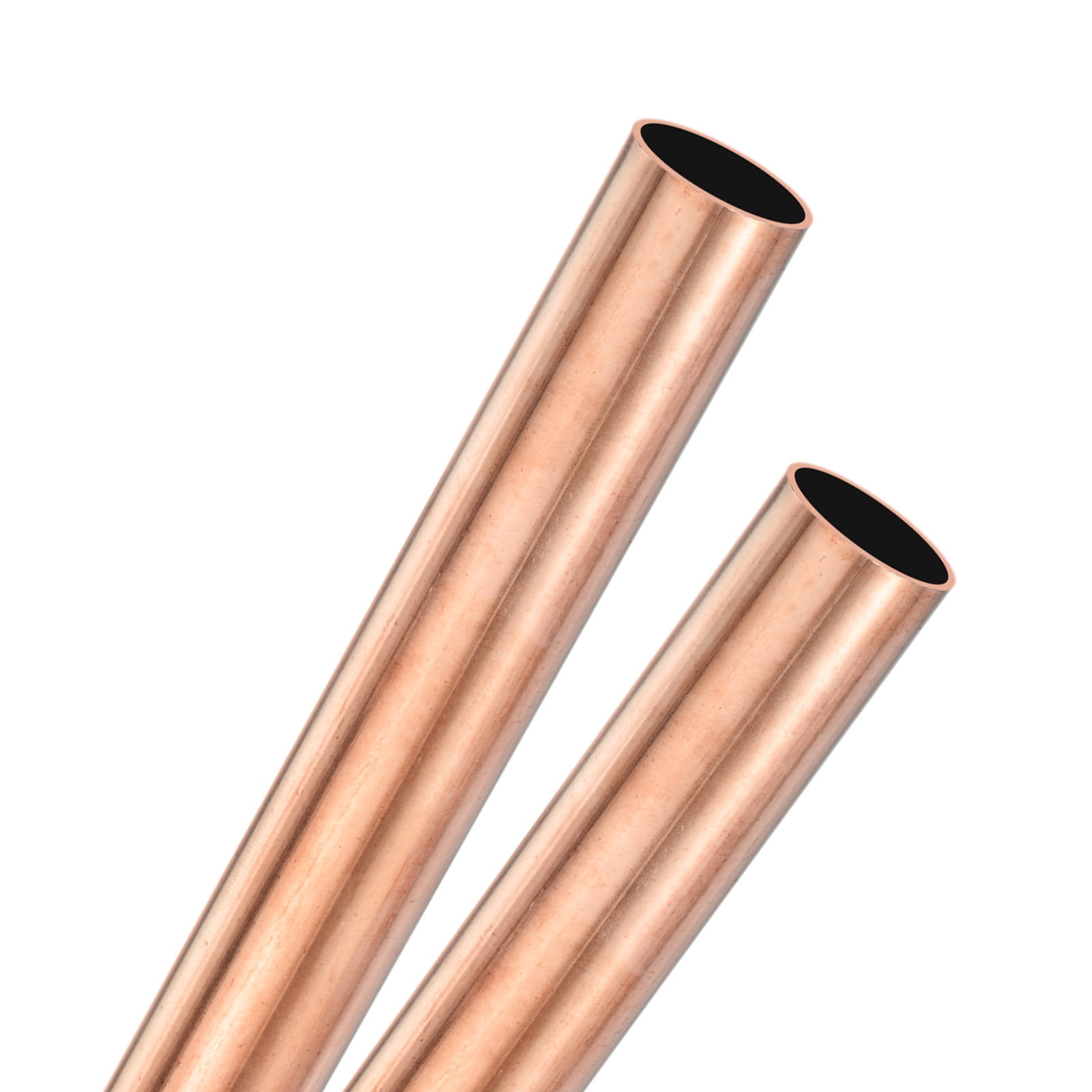 Uxcell 2-Pack 200mm Copper Round Tube, 19mm OD 1mm Wall Thickness ...