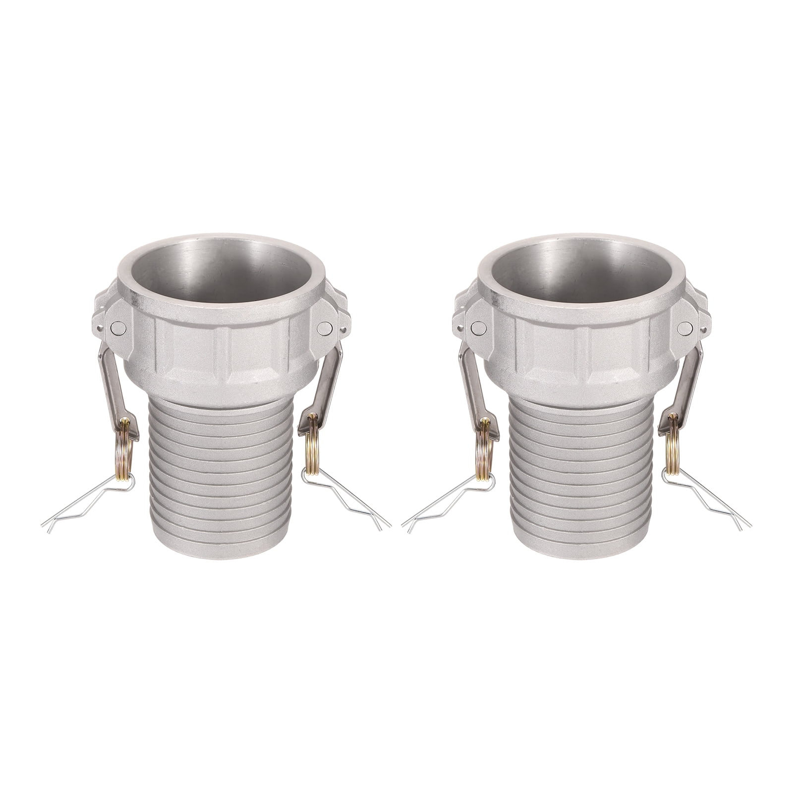 Uxcell 2 Pack Aluminum Cam Lock Fittings - Male Adapter x Female NPT ...