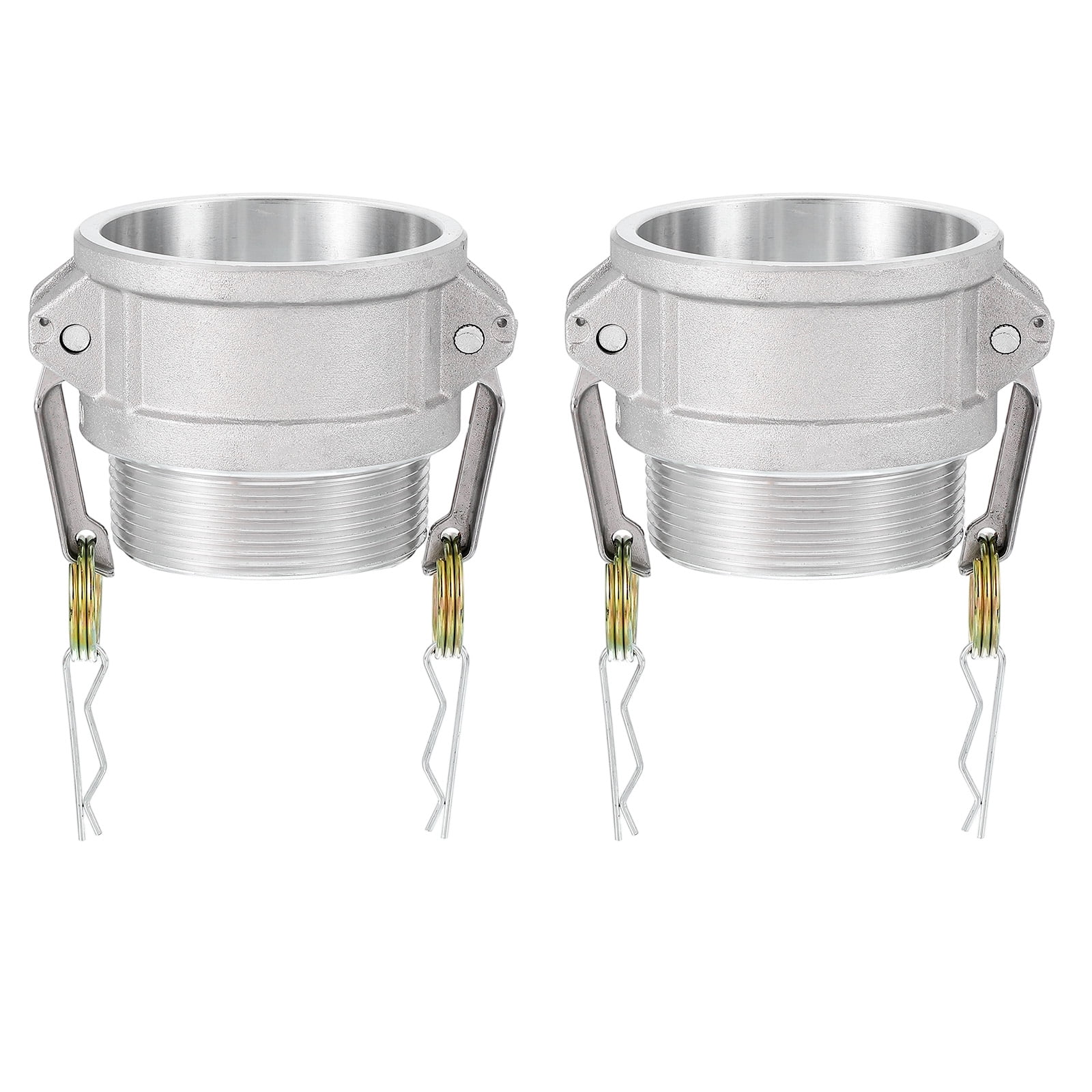 Uxcell 2 Pack 3" Aluminum Cam Lock Fittings - Male Adapter x Female NPT ...