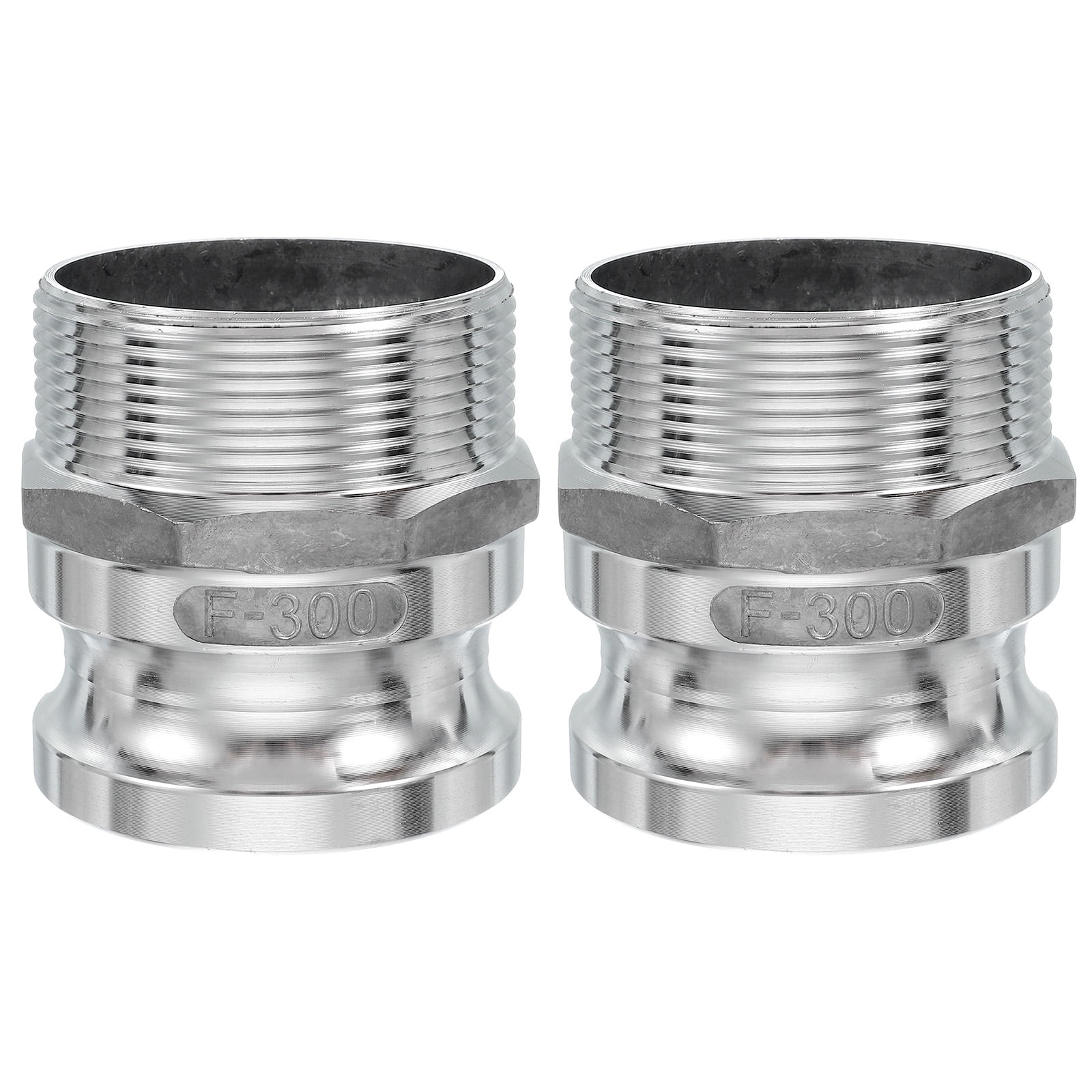 Uxcell 2 Pack 3" Aluminum Cam Lock Fittings - Male Adapter x Female NPT ...