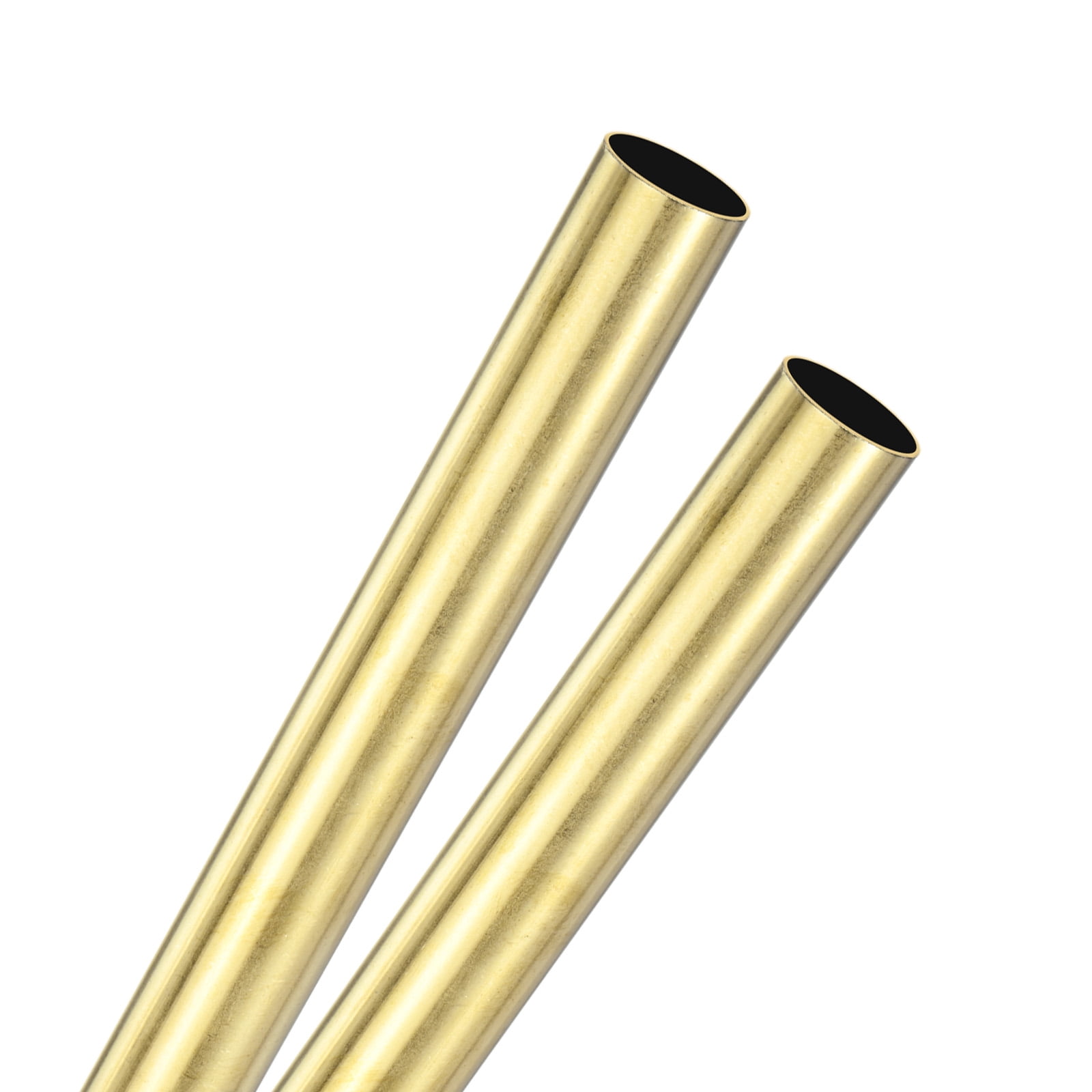 Uxcell 2-Pack 300mm Brass Round Tube, 18mm OD 0.5mm Wall Thickness H62 Brass Seamless Tubing for ...