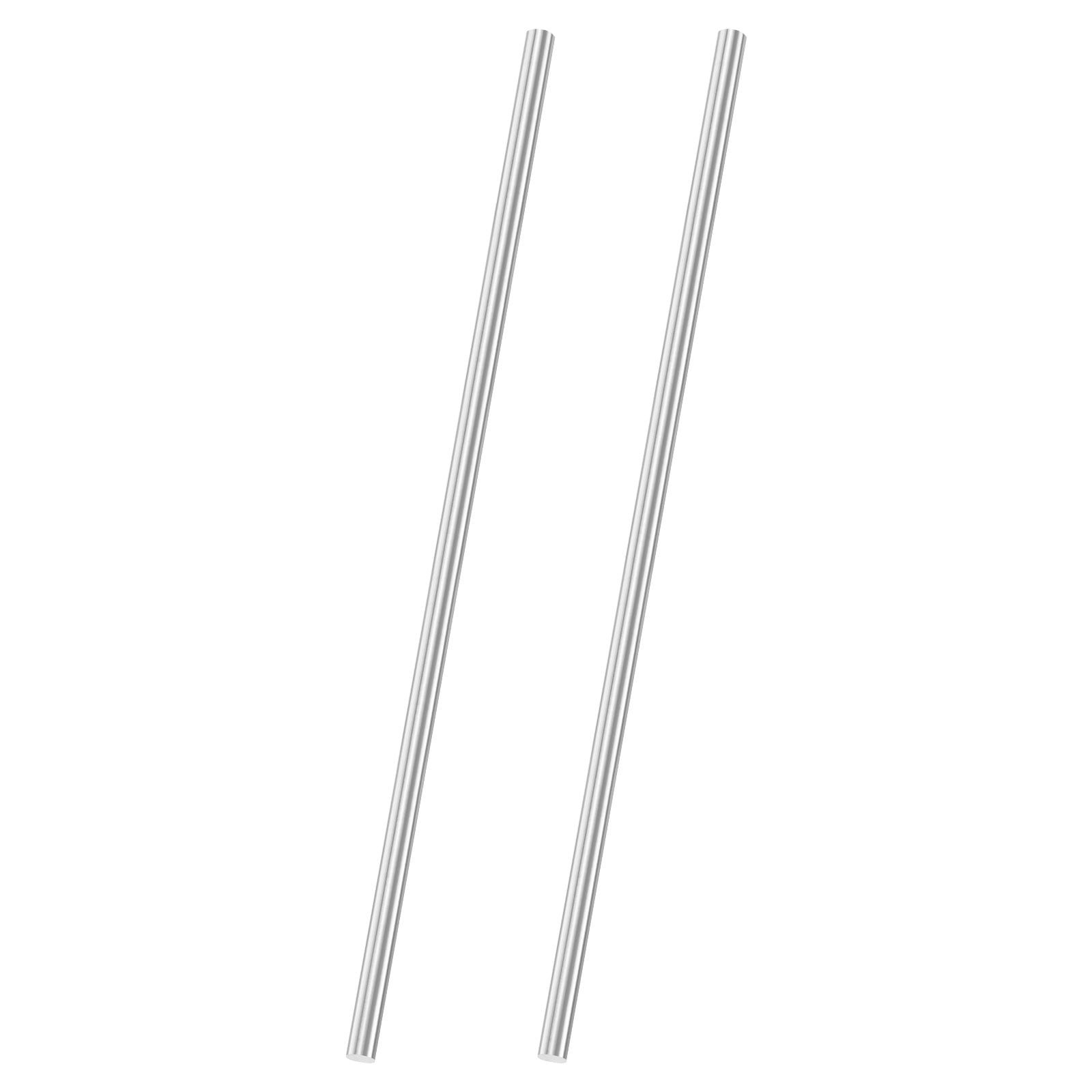 Uxcell 2-Pack 304 Stainless Steel Solid Round Rod, 8x300mm Metal Solid ...