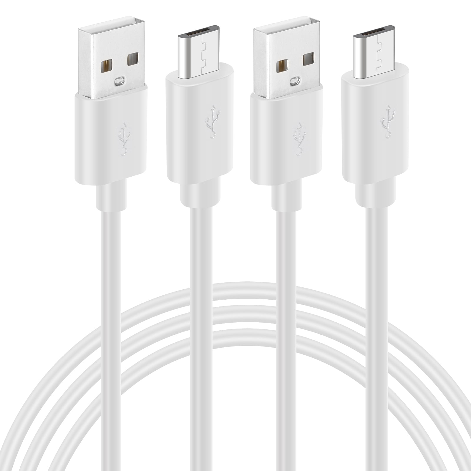 Uxcell 2 Pack 6.6Ft USB to Micro USB Power Extension Cable, Long ...
