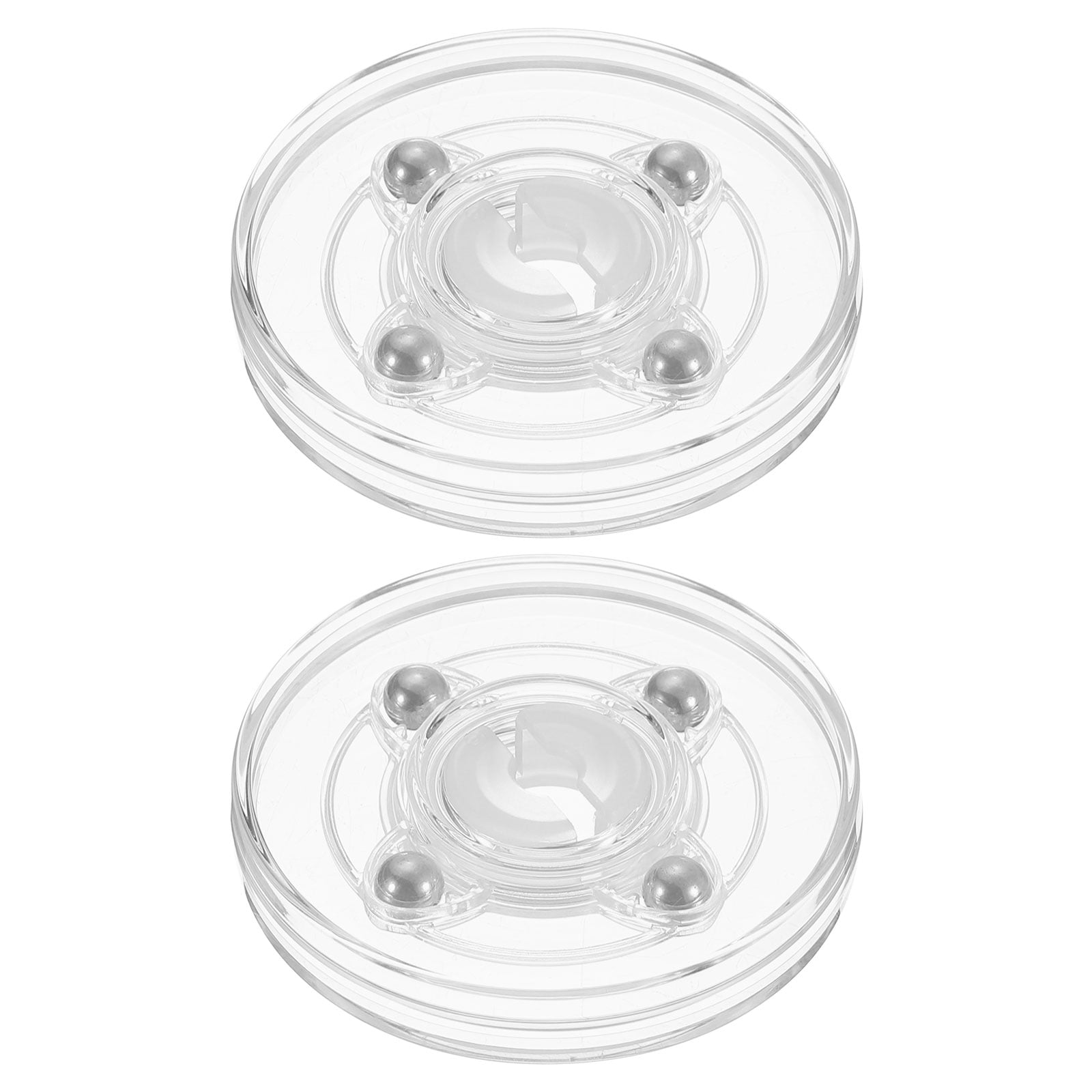 Uxcell 2 Pack Acrylic Lazy Susan Turntable, 2.5 Inch Clear Turntable ...