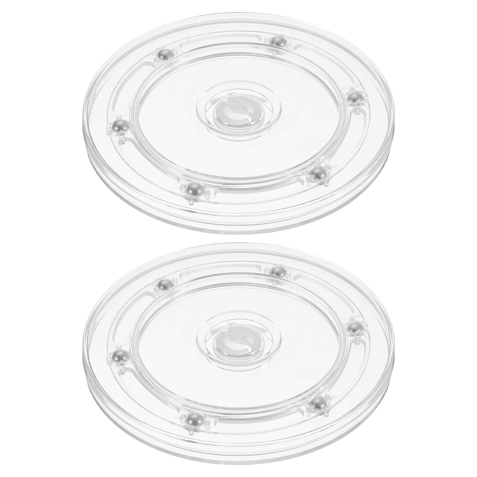 Uxcell 2 Pack Acrylic Lazy Susan Turntable, 5.5 Inch Clear Turntable ...