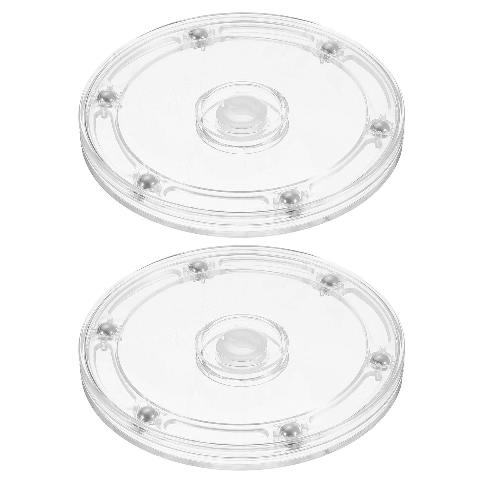 Uxcell 2 Pack Acrylic Lazy Susan Turntable, 5 Inch Clear Turntable ...