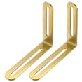 Uxcell 2 Pack Adjustable Corner Brace 4.72 x 3.94 in Stainless Steel ...