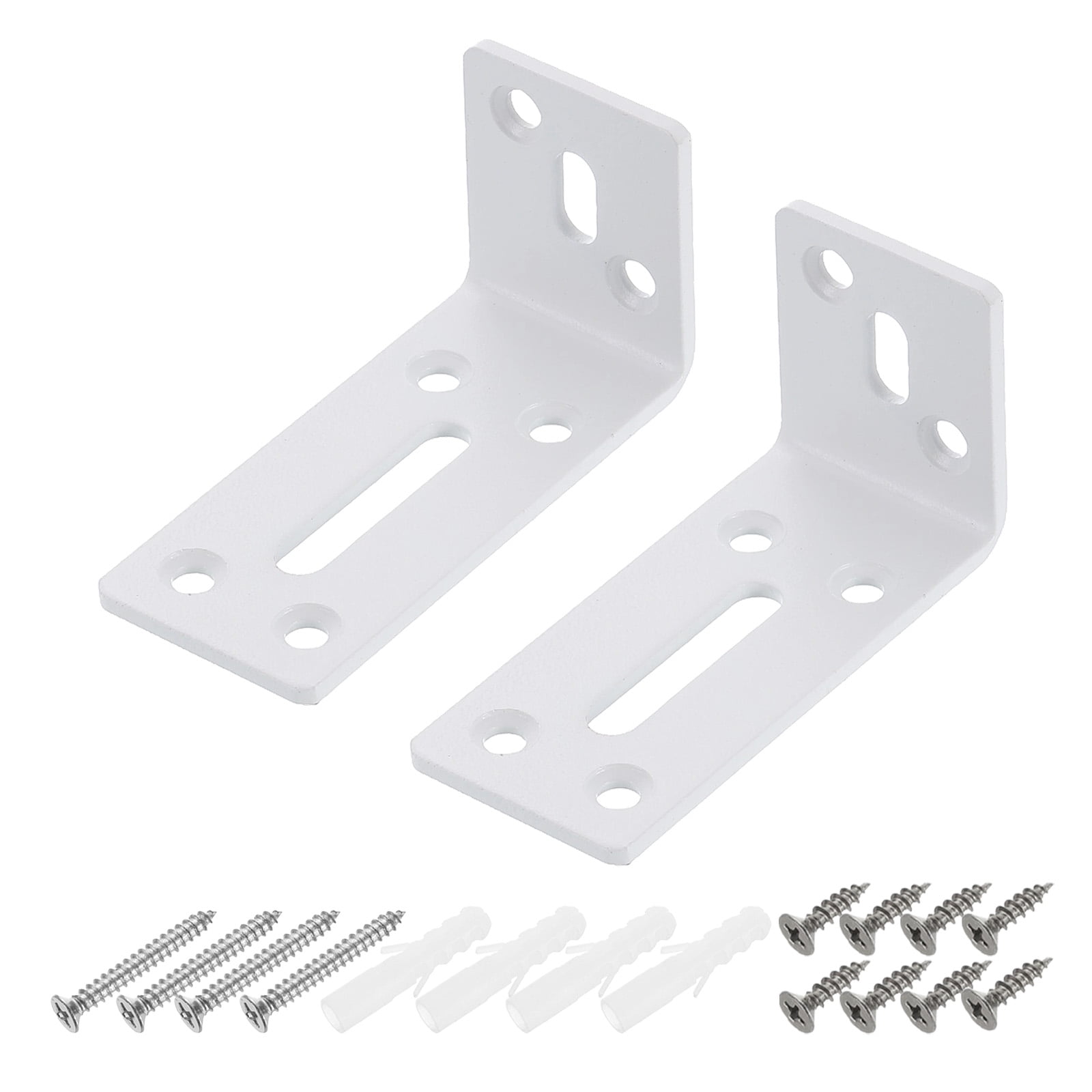 Uxcell 2 Pack Adjustable L-Shape Corner Brace, 40 x 80 x 35mm L Corner ...