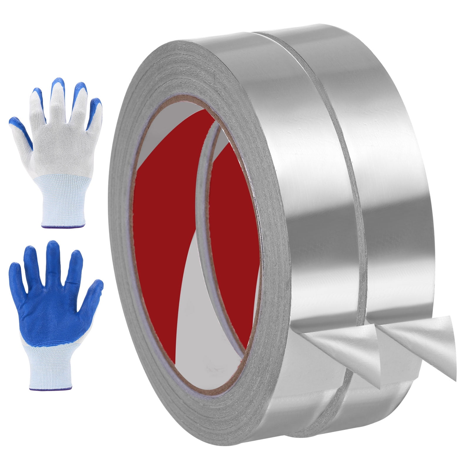 Uxcell 2 Pack Aluminum Foil Tape, 22 Ftx0.8inx5.9mil Heavy Duty HVAC ...