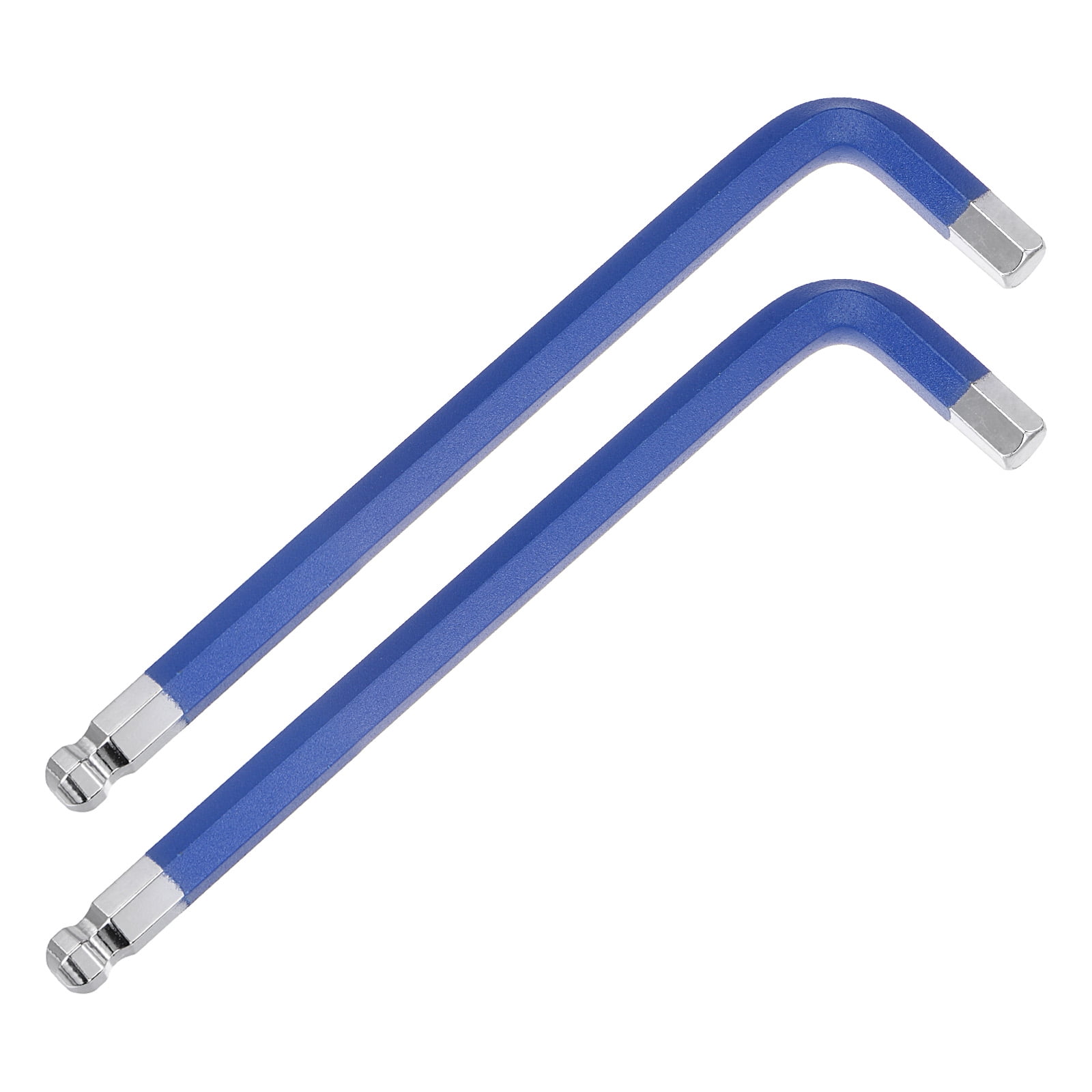 Uxcell 2-Pack Ball End Hex Key Wrench, 10mm L Shape Long Arm S2 Steel ...