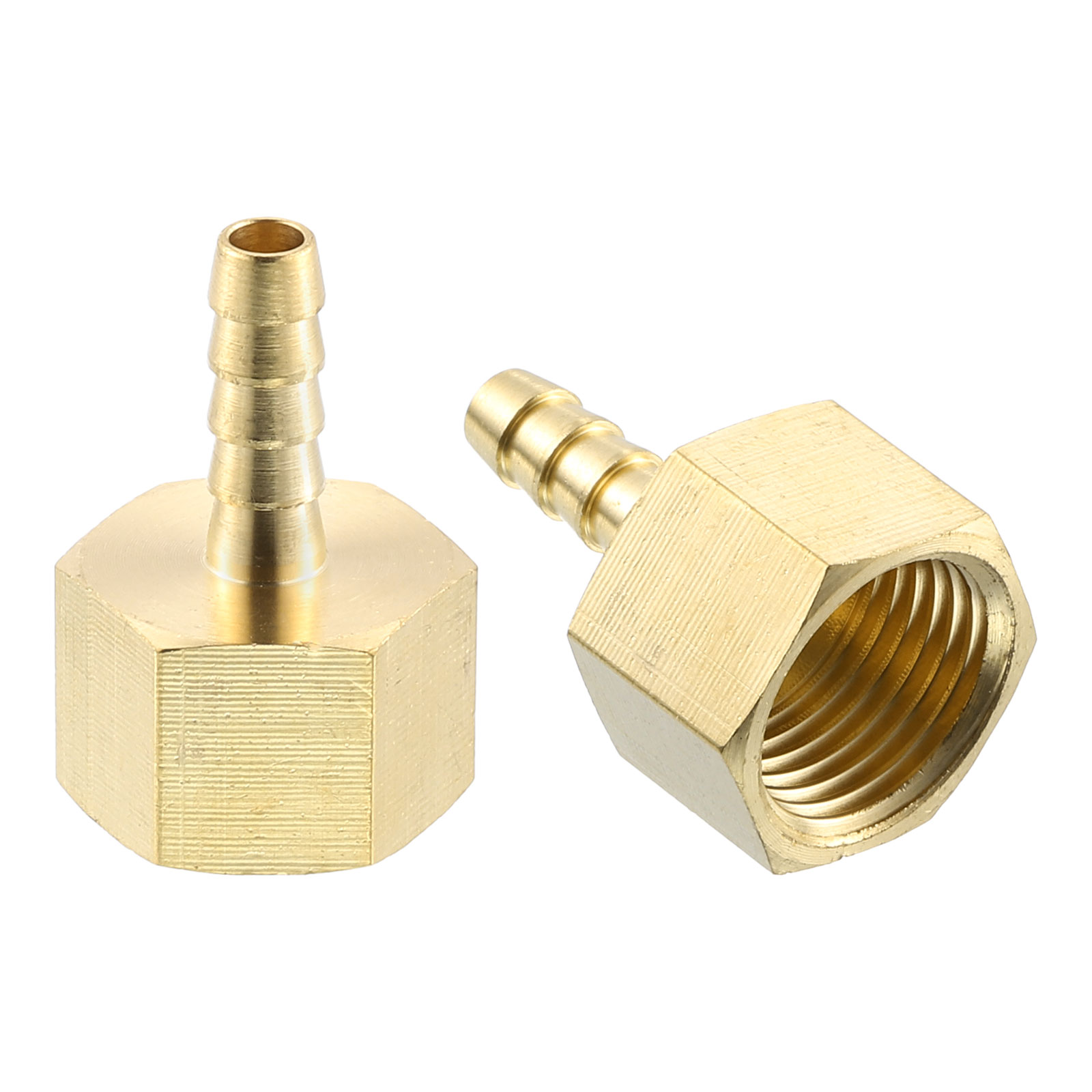 Uxcell 2 Pack Brass Hose Barb Fitting, 1/4" Bard x 1/2" NPT Female Pipe Connector - Walmart.com