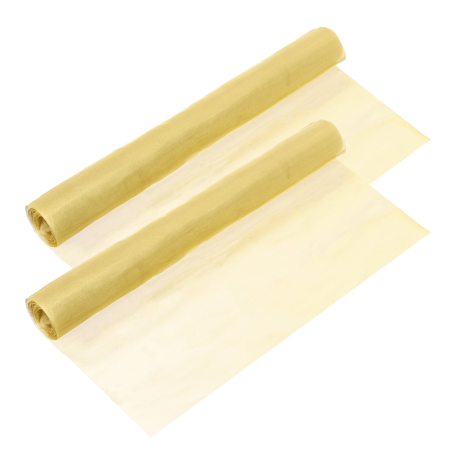 Uxcell 2 Pack Brass Mesh, 40" x 13" 200 Mesh Brass Woven Wire Mesh for ...